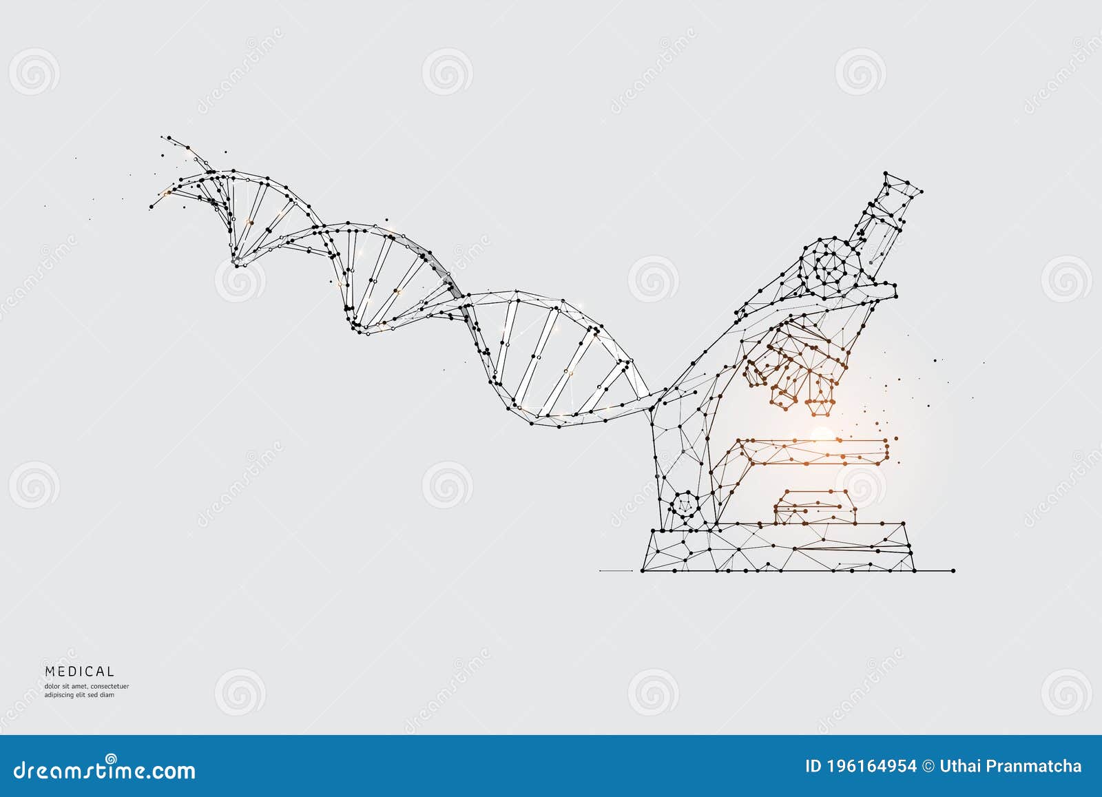 Vector Graphic Concept of Science and Microscope Stock Vector ...