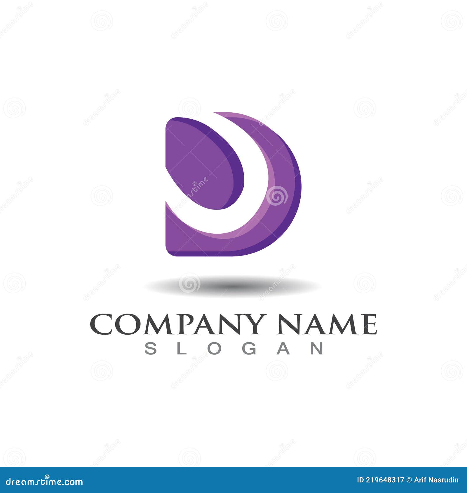 Vector Graphic D Letter Concept Illustration Inspiration Creative ...