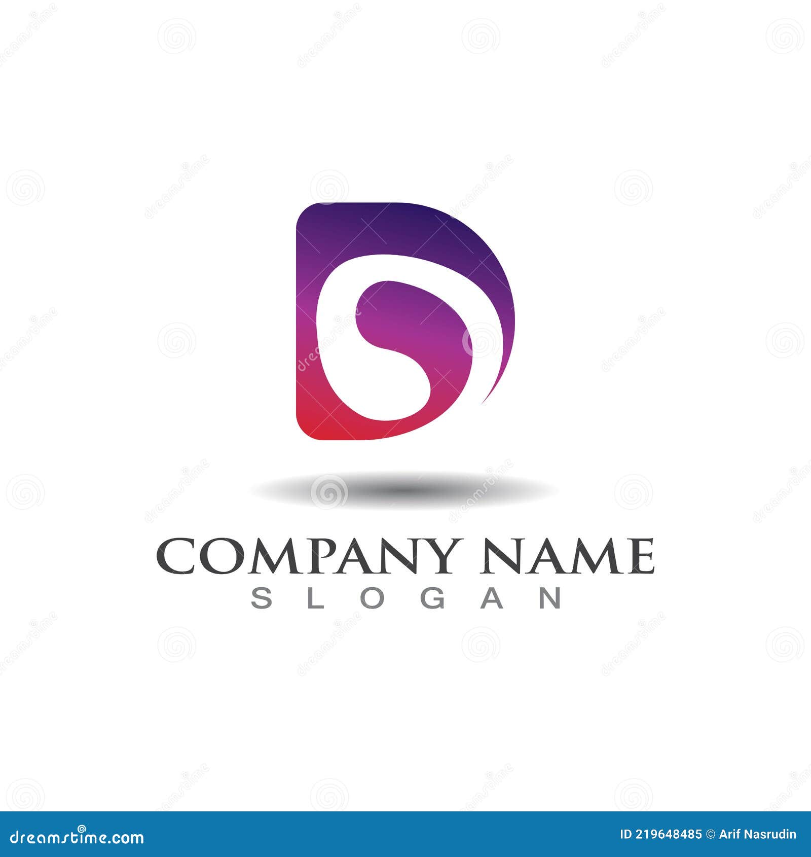 Vector Graphic D Letter Concept Illustration Inspiration Creative ...