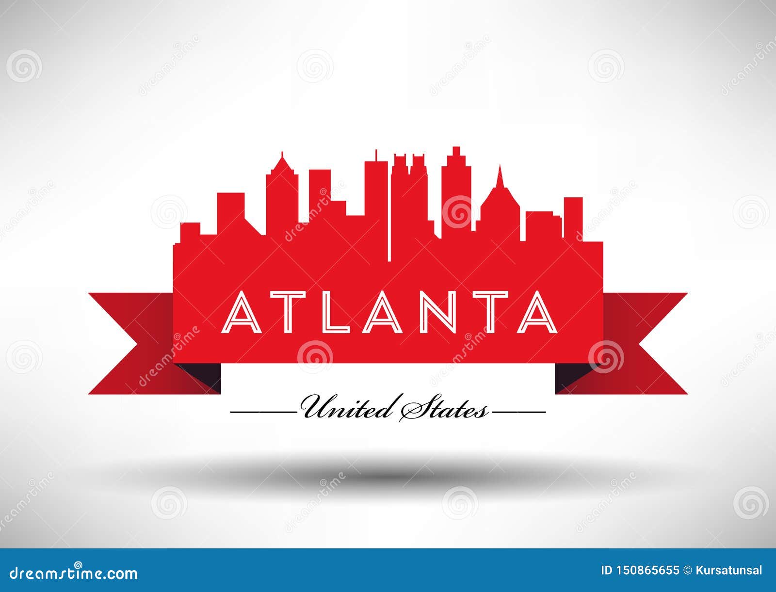 Vector Graphic Design of Atlanta City Skyline Stock Vector ...