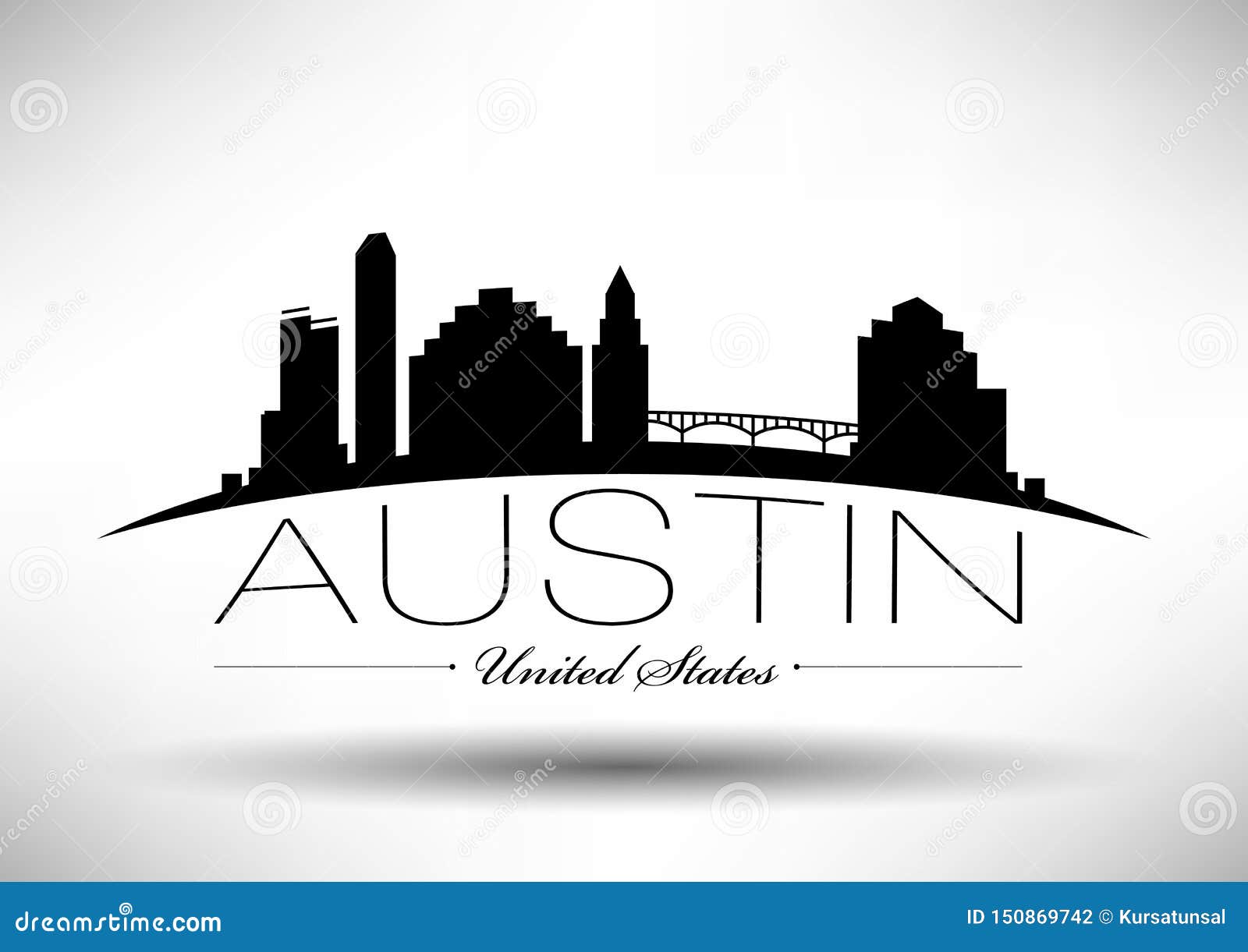 Vector Graphic Design of Austin City Skyline Stock Vector ...