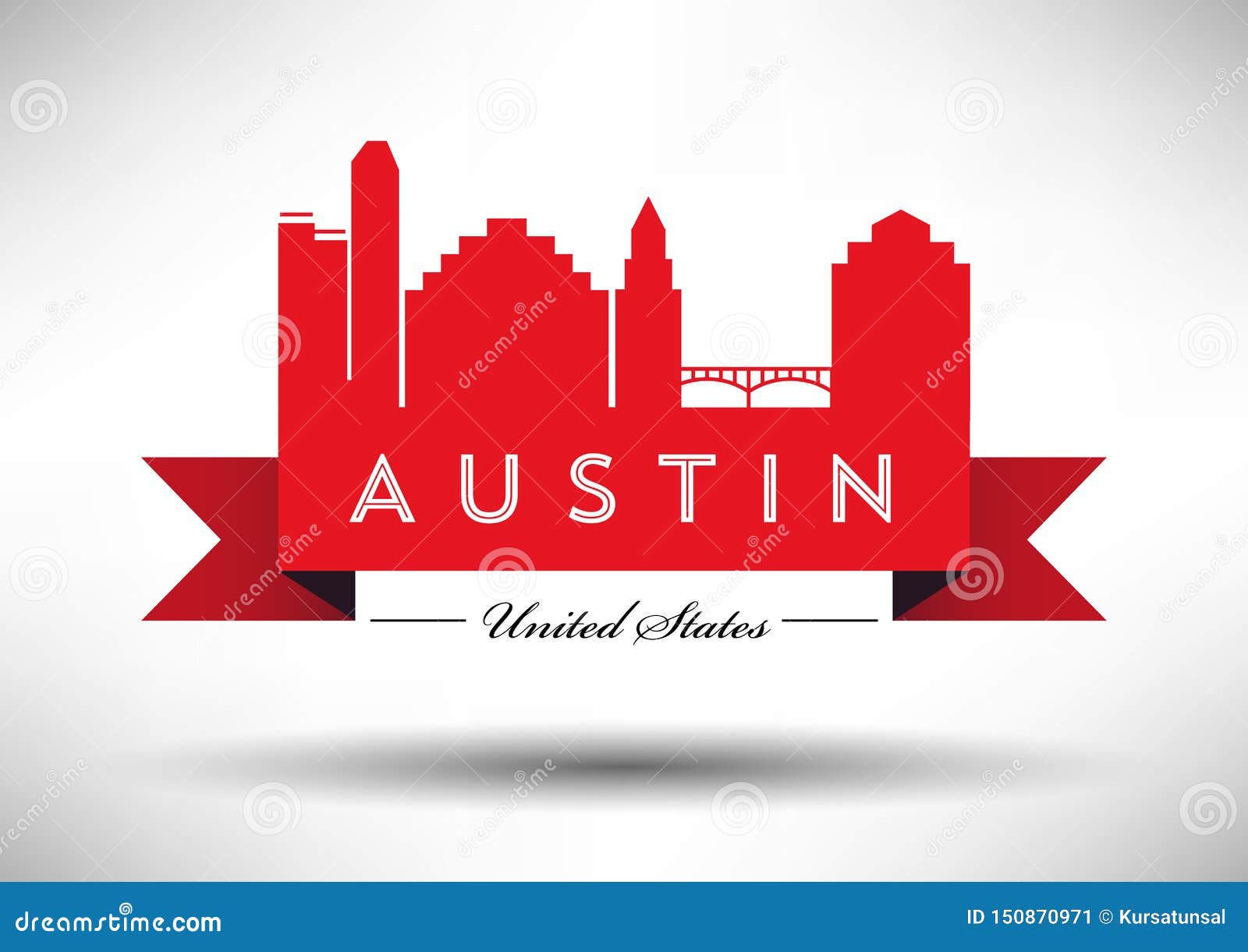 Vector Graphic Design of Austin City Skyline Stock Vector ...