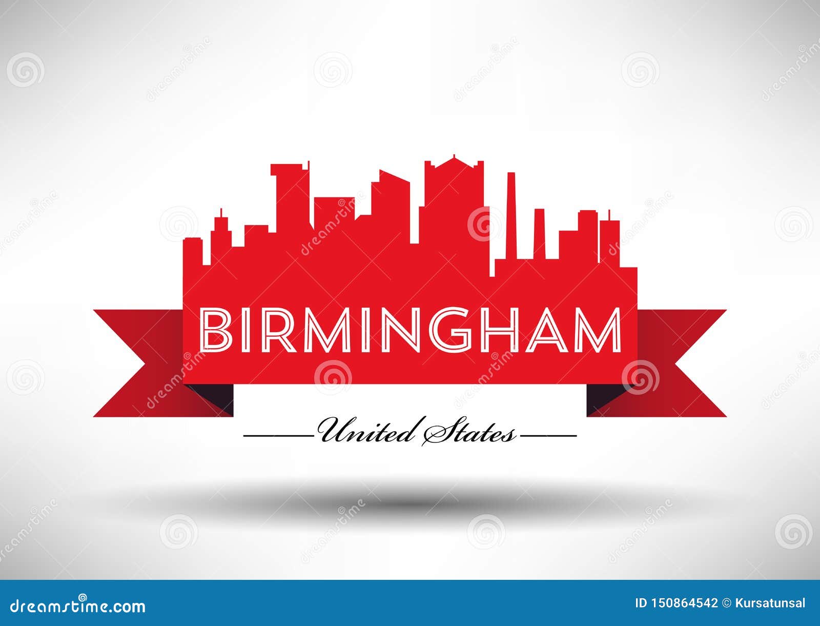 Vector Graphic Design of Birmingham City Skyline Stock Vector ...