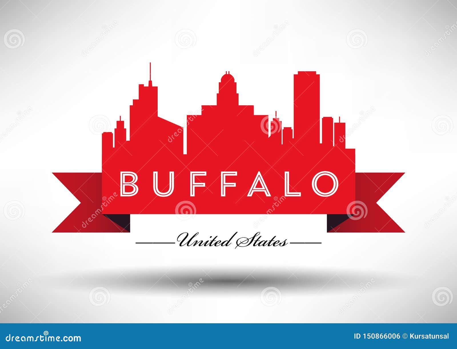 Vector Graphic Design of Buffalo City Skyline Stock Vector ...