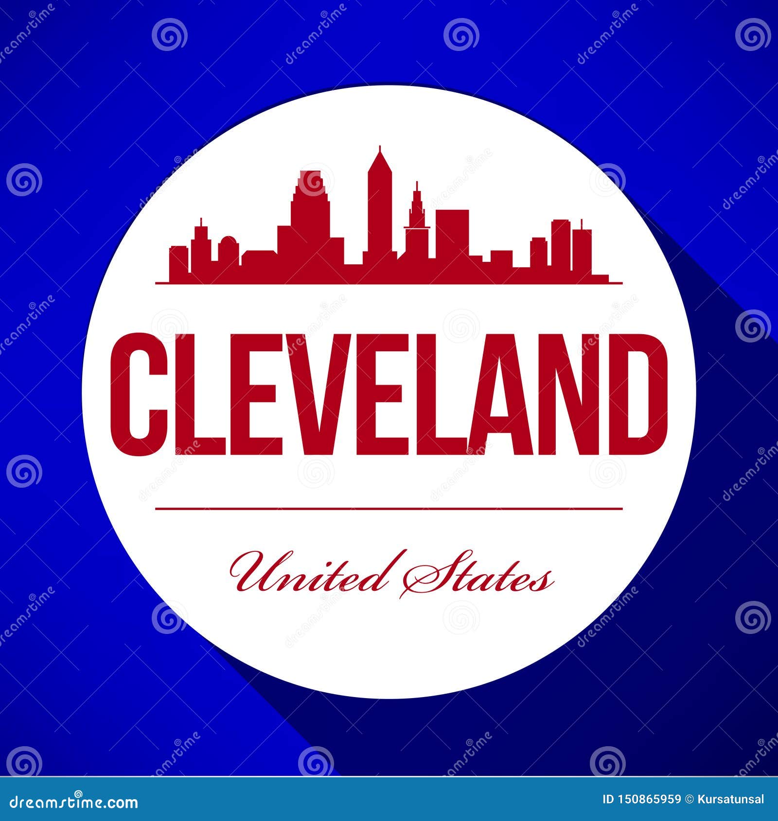Vector Graphic Design of Cleveland City Skyline Stock Vector ...