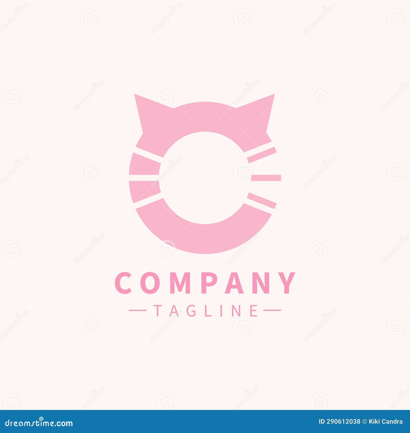 Vector Graphic Design, Initial Letter O and Cat Monogram Logo Stock ...