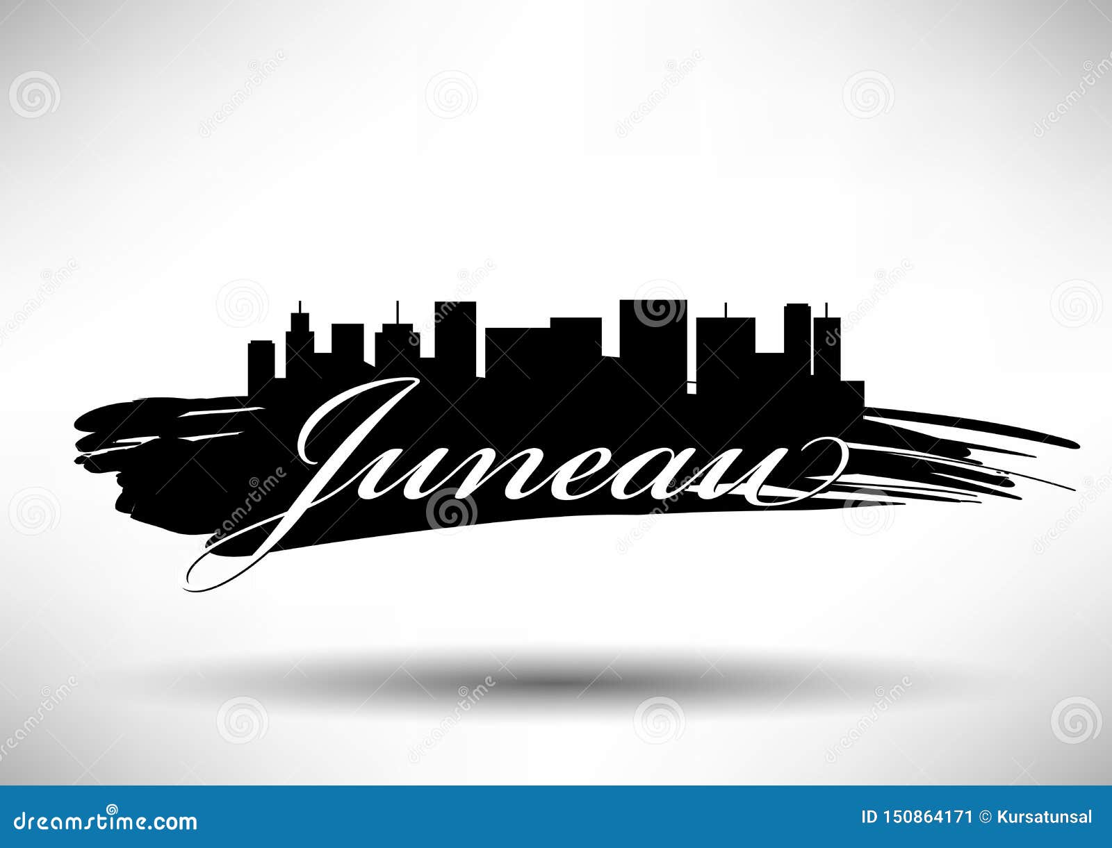 Juneau USA City Map In Retro Style In Golden Color. Outline Map Cartoon ...