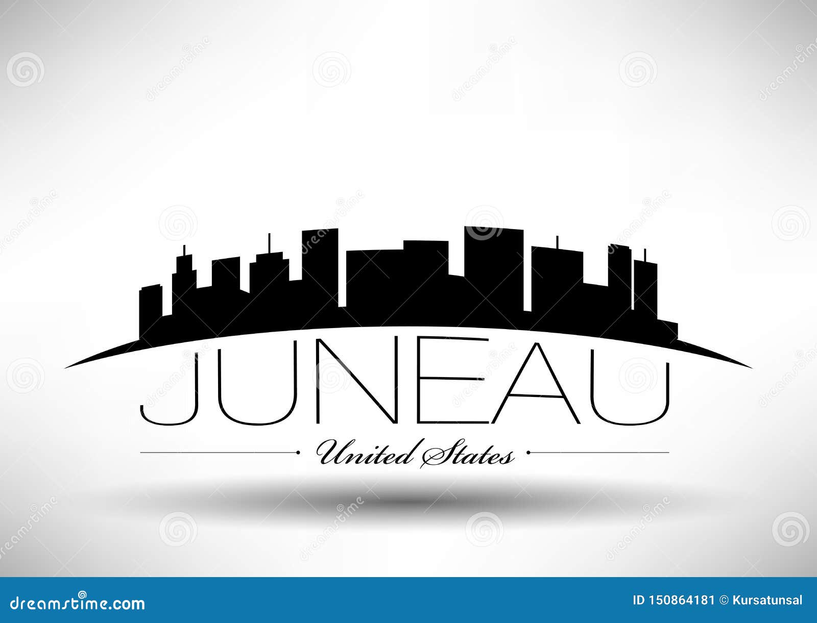 Juneau USA City Map In Retro Style In Golden Color. Outline Map Cartoon ...