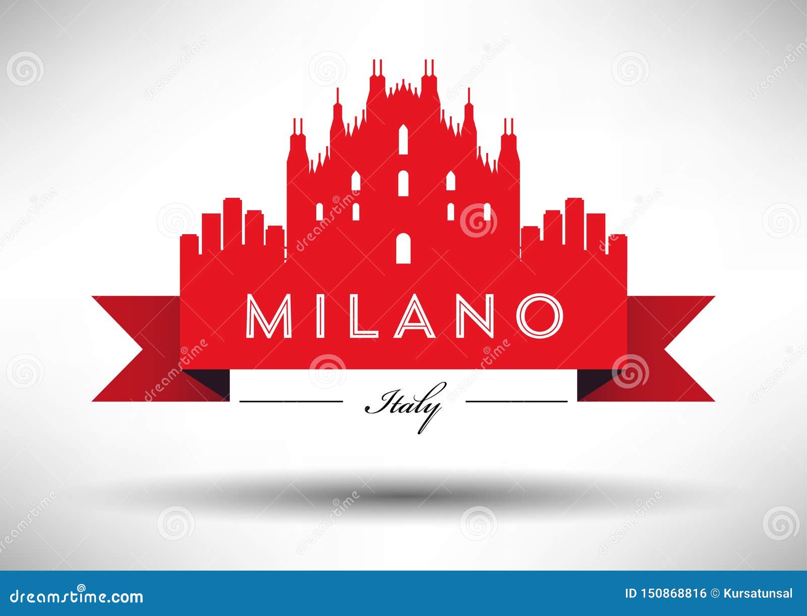 Vector Graphic Design of Milano City Skyline Stock Vector ...