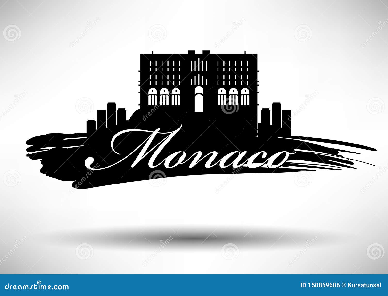 Vector Graphic Design of Monaco City Skyline Stock Vector ...