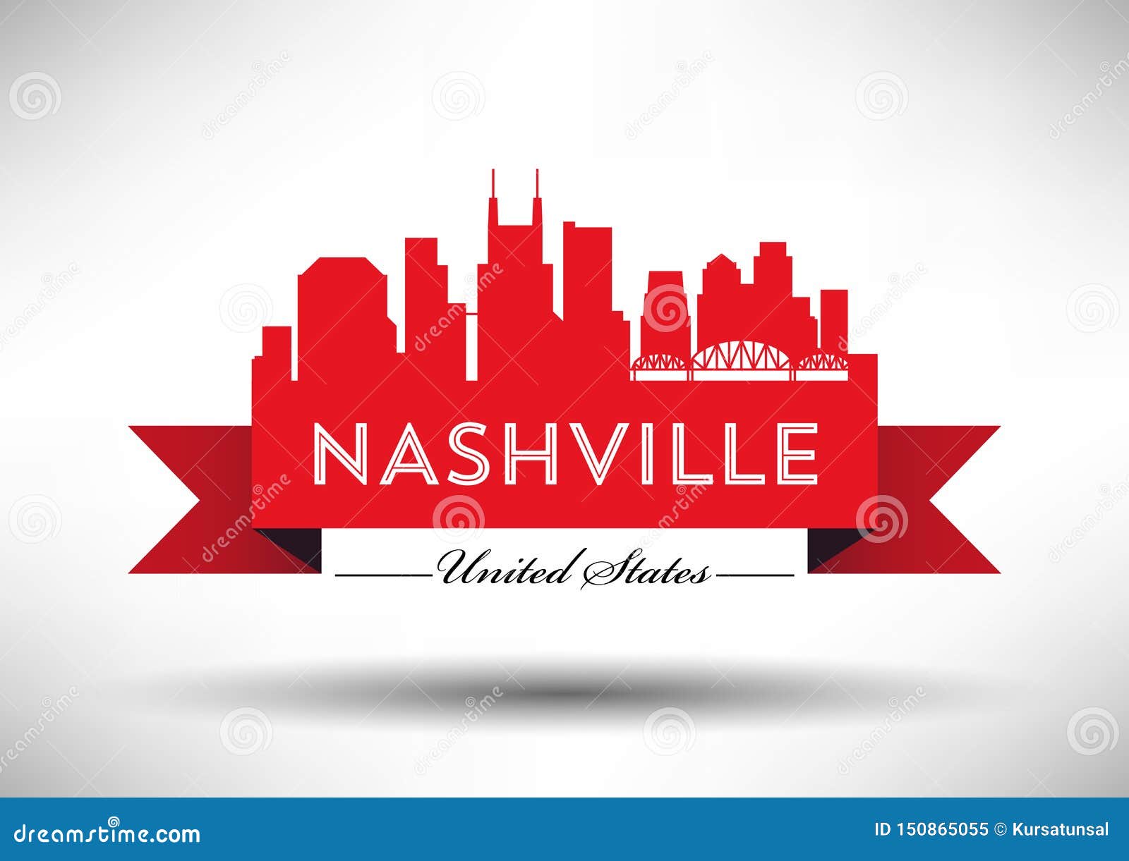 Vector Graphic Design of Nashville City Skyline Stock Vector ...