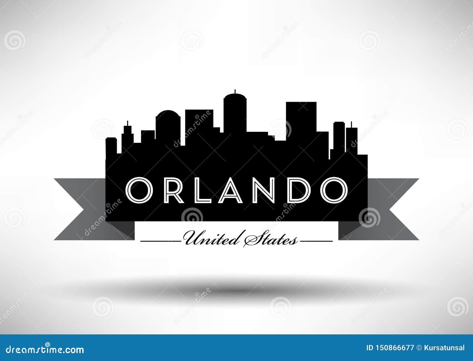 Vector Graphic Design of Orlando City Skyline Stock Vector ...