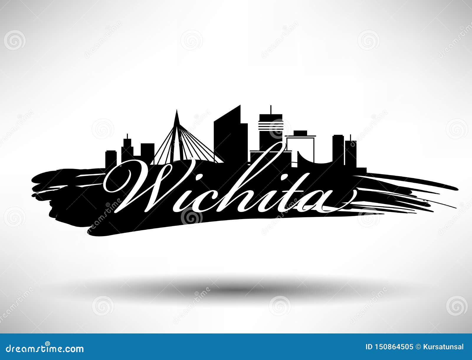 Vector Graphic Design of Wichita City Skyline Stock Vector ...