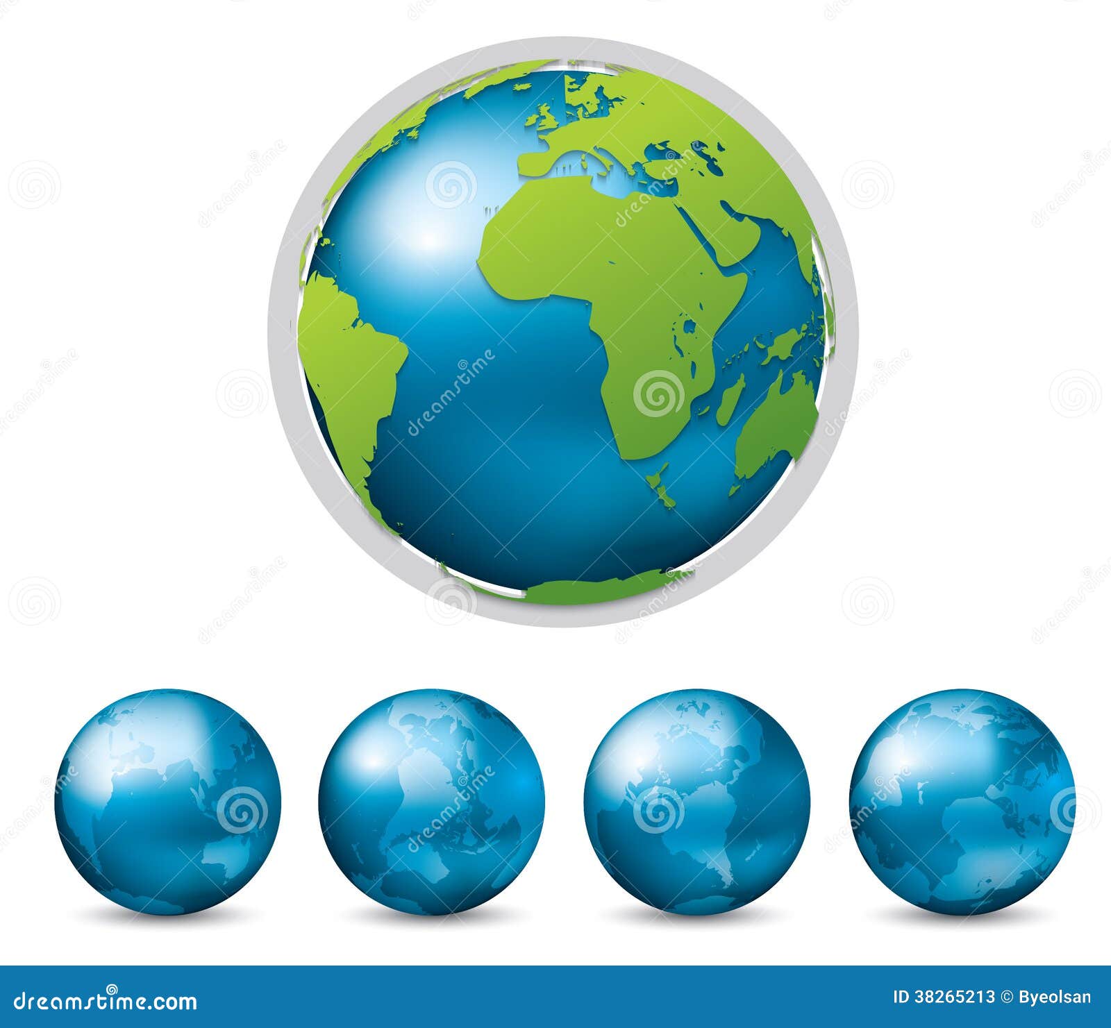 Vector graphic of earth stock vector. Illustration of ocean - 38265213