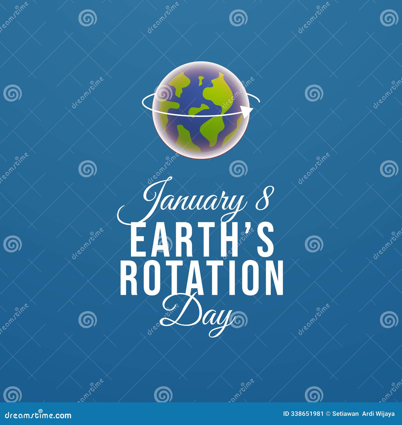 Vector Graphic of Earths Rotation Day Ideal for Earths Rotation Day ...