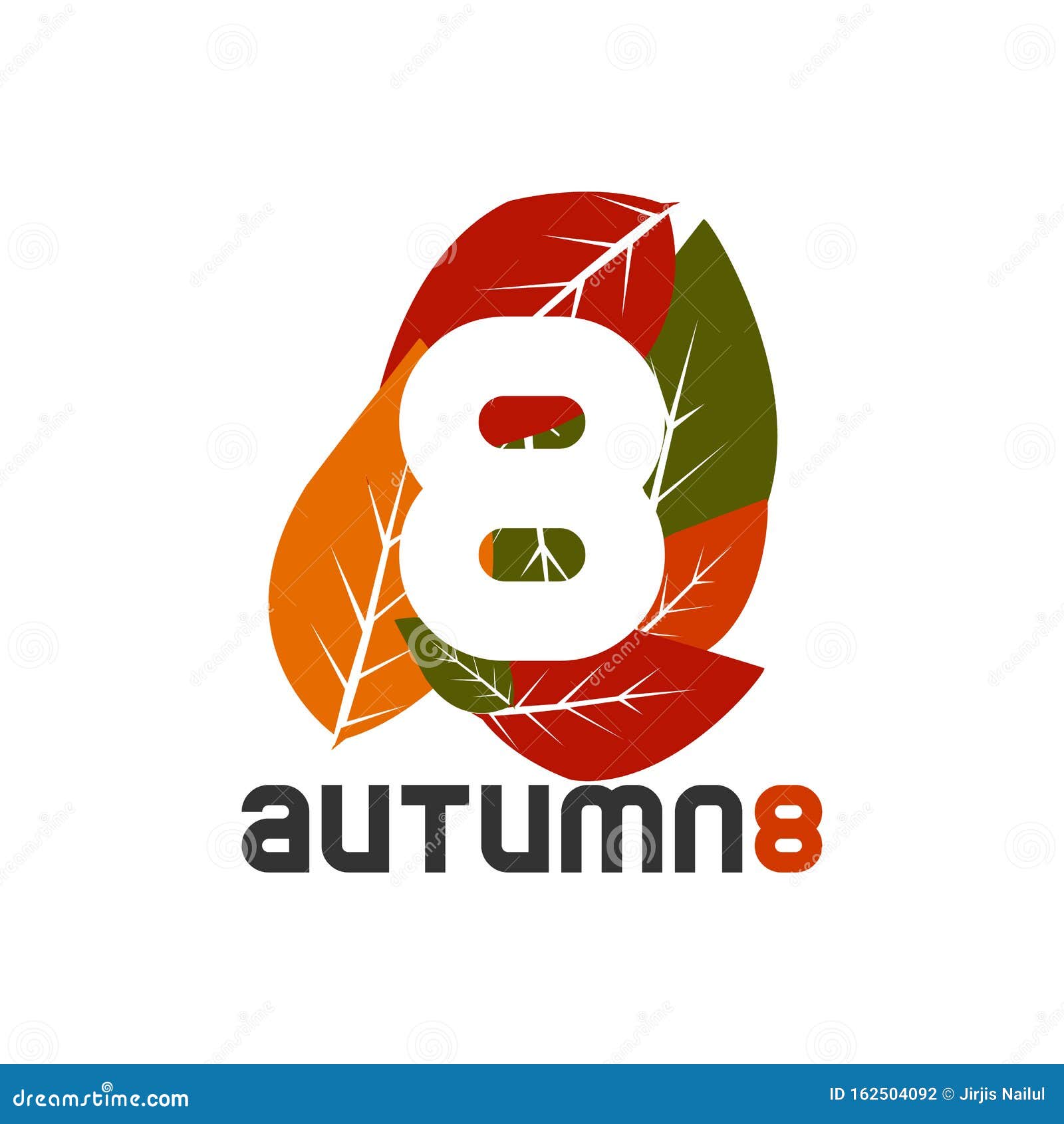 Vector Graphic Elegant Leaf Autumn Season Symbol Stock Vector ...