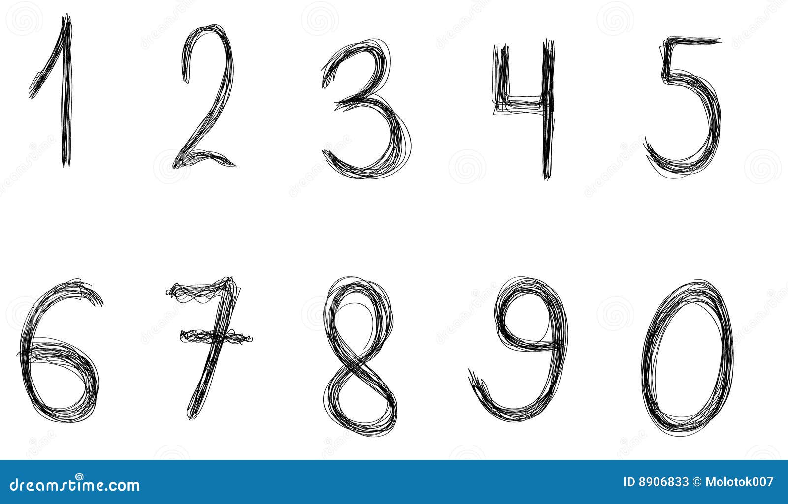 Vector Graphic Elements. Numbers Stock Vector - Illustration of banner ...