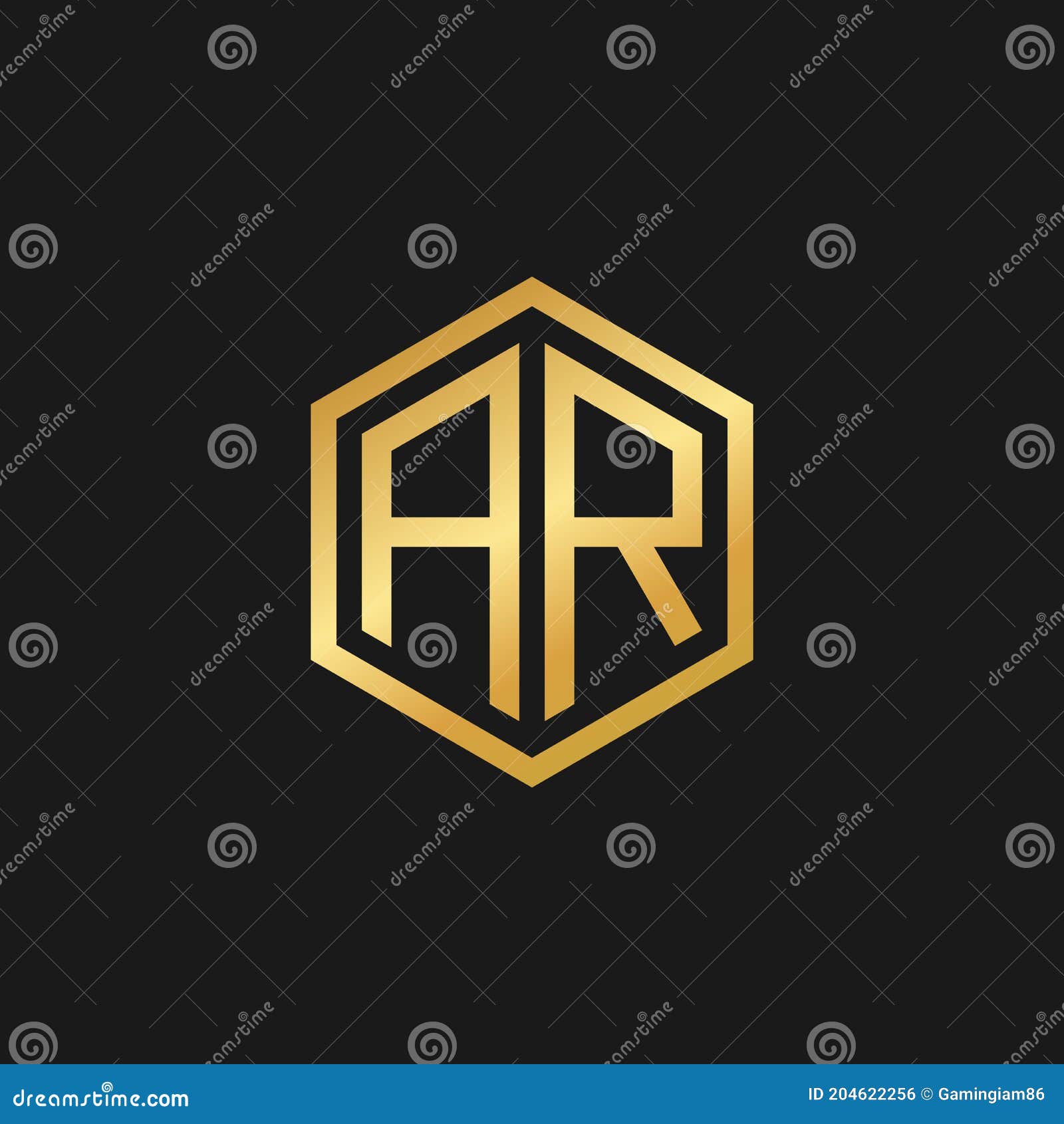 Vector Graphic Initials Letter AR Logo Design Template Stock Vector ...