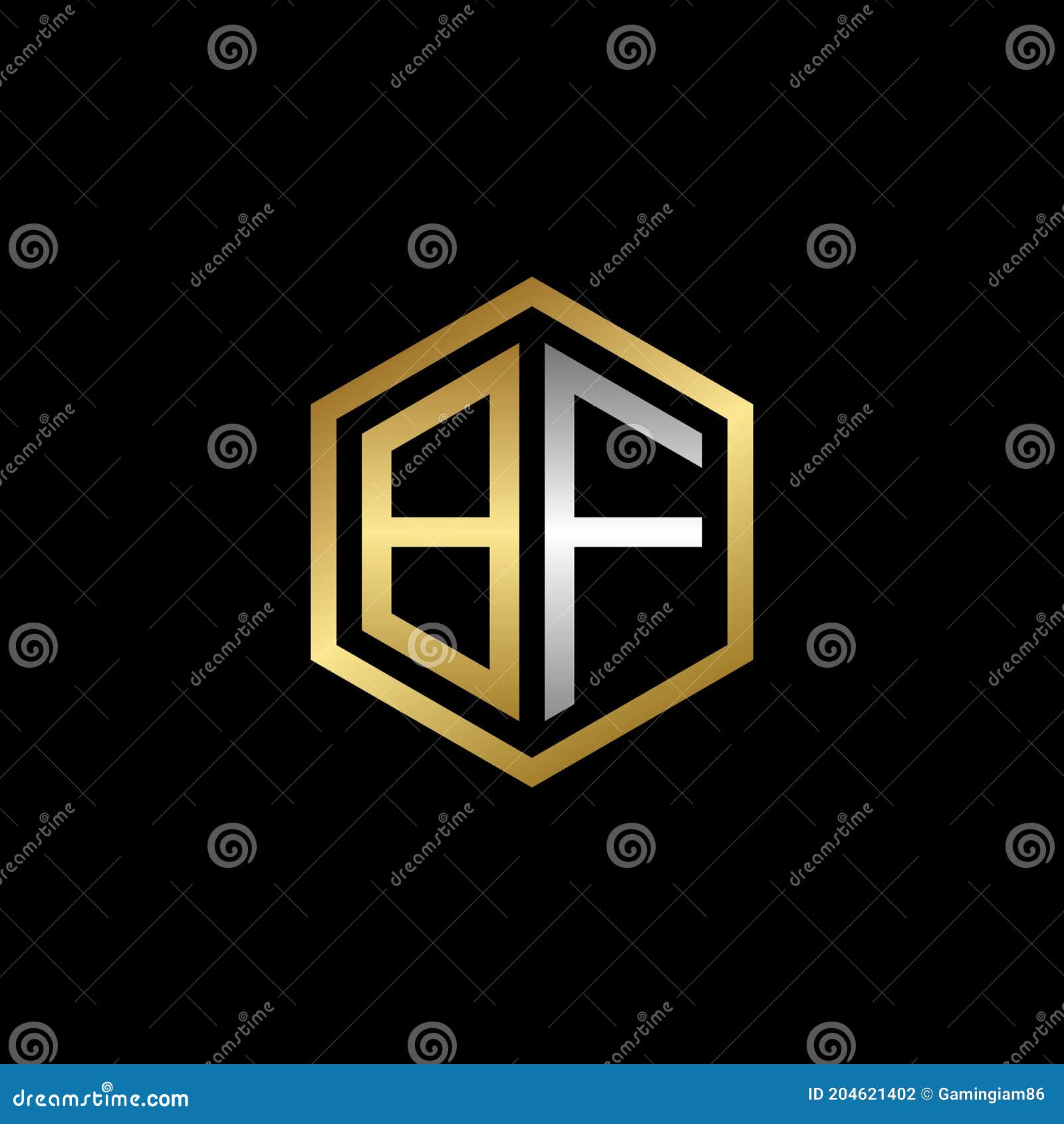 Vector Graphic Initials Letter BF Logo Design Template Stock Vector ...