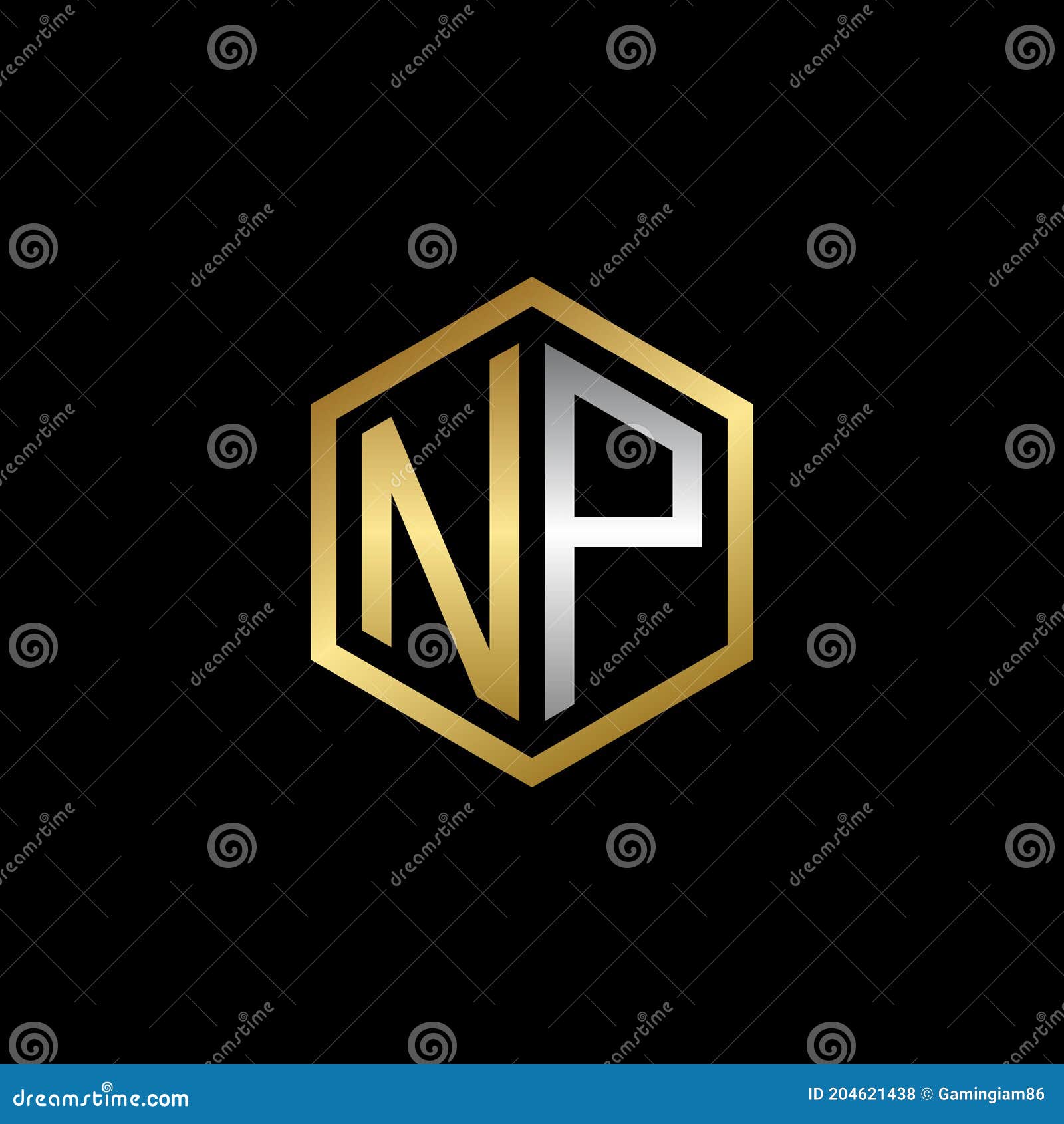 Vector Graphic Initials Letter NP Logo Design Template Stock Vector ...