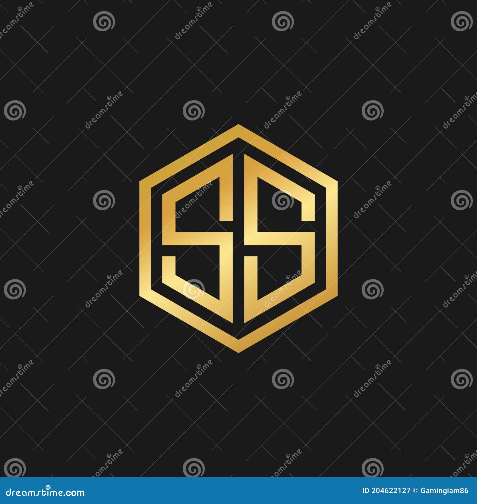 Vector Graphic Initials Letter SS Logo Design Template Stock Vector ...