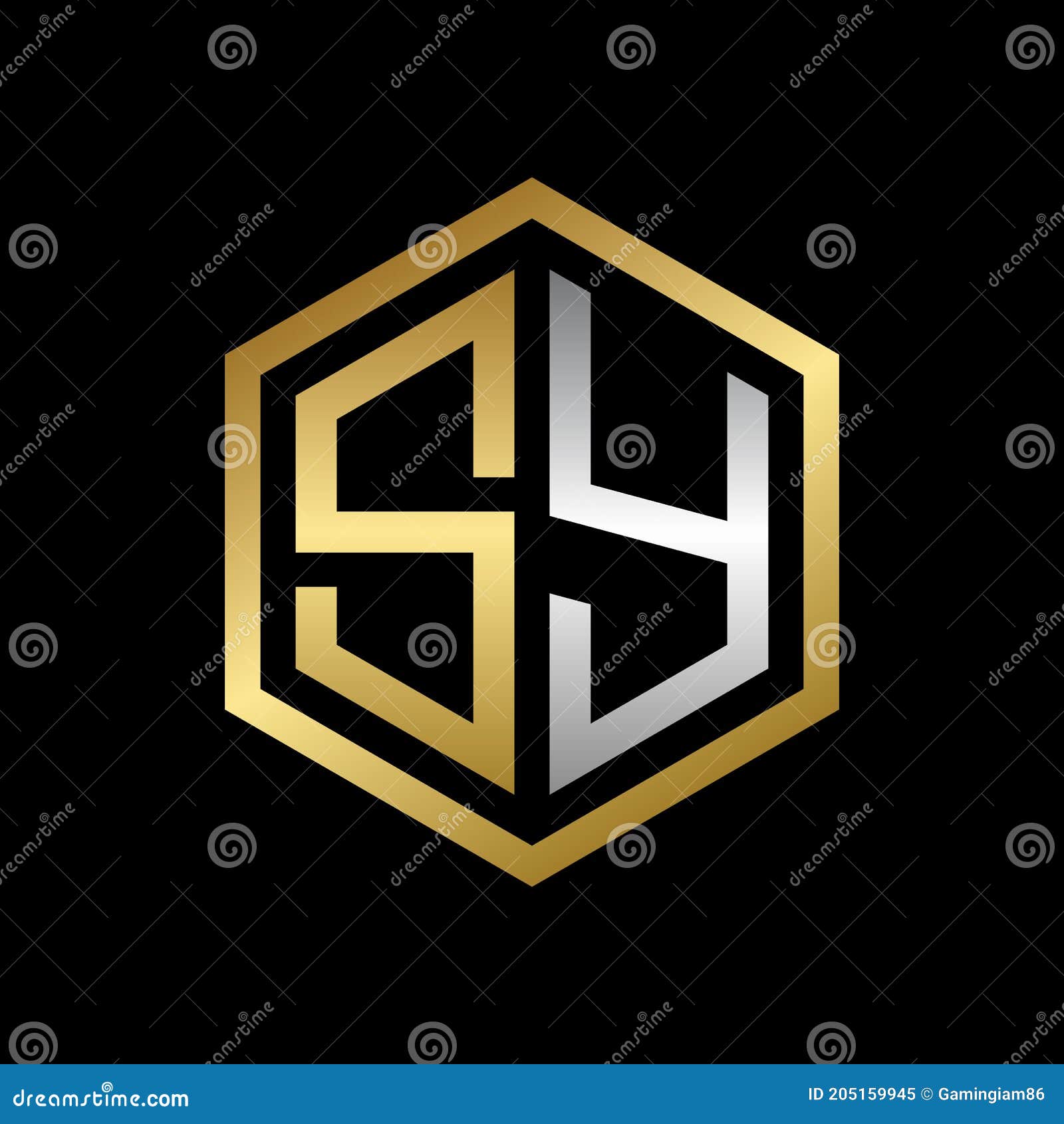 Vector Graphic Initials Letter SY Logo Design Template Stock Vector ...