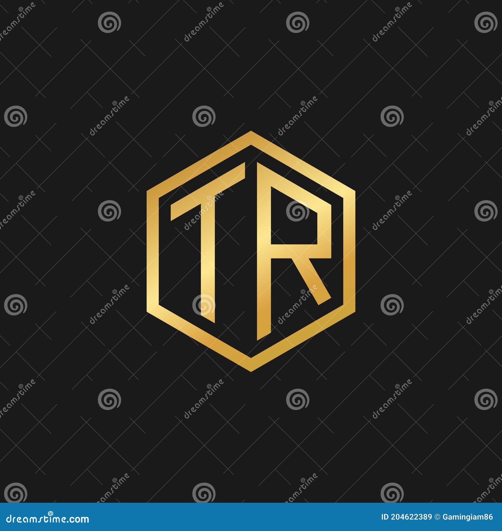 Vector Graphic Initials Letter TR Logo Design Template Stock Vector ...