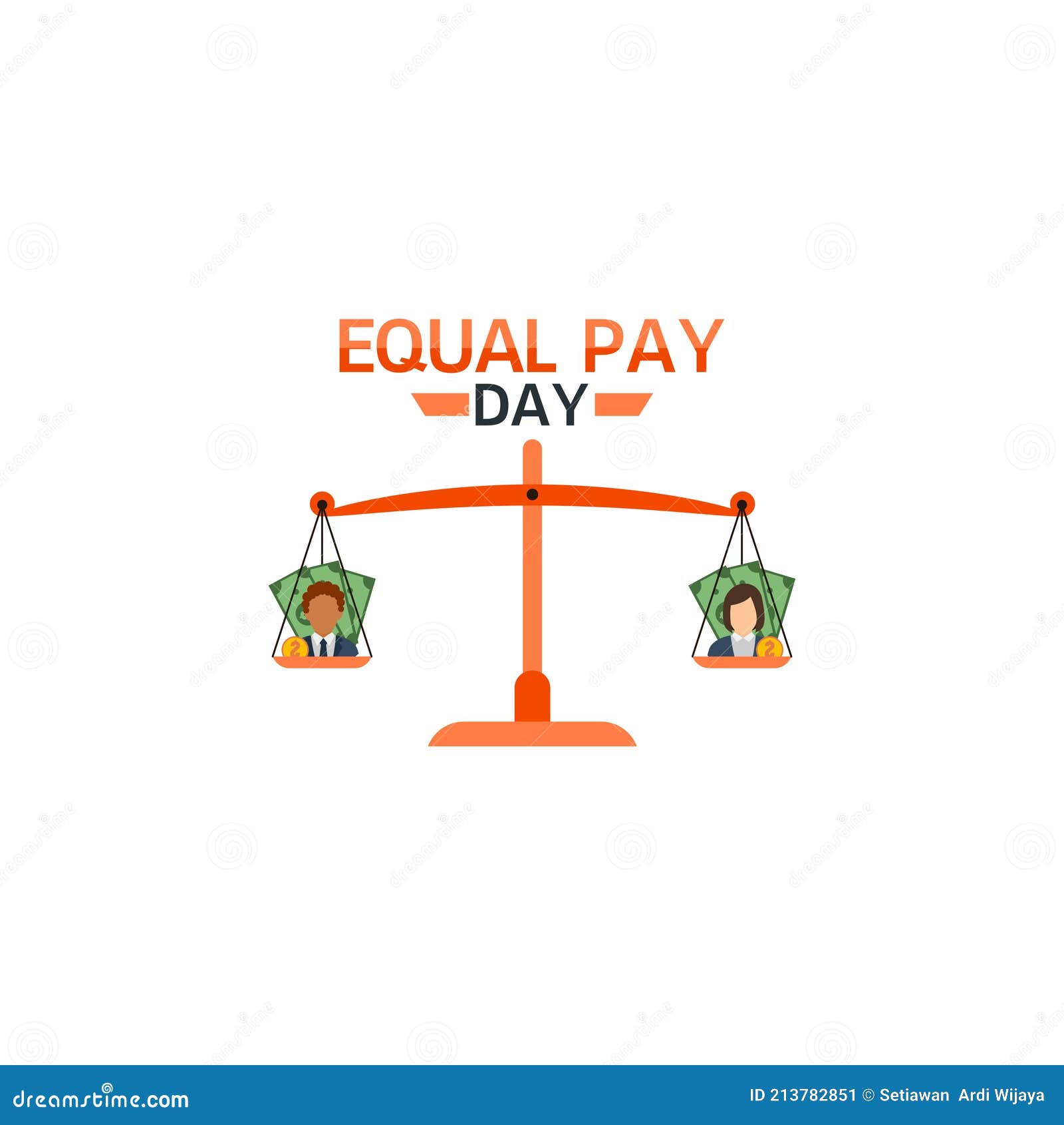 Vector Graphic of Equal Pay Day Good for Equal Pay Day Celebration ...