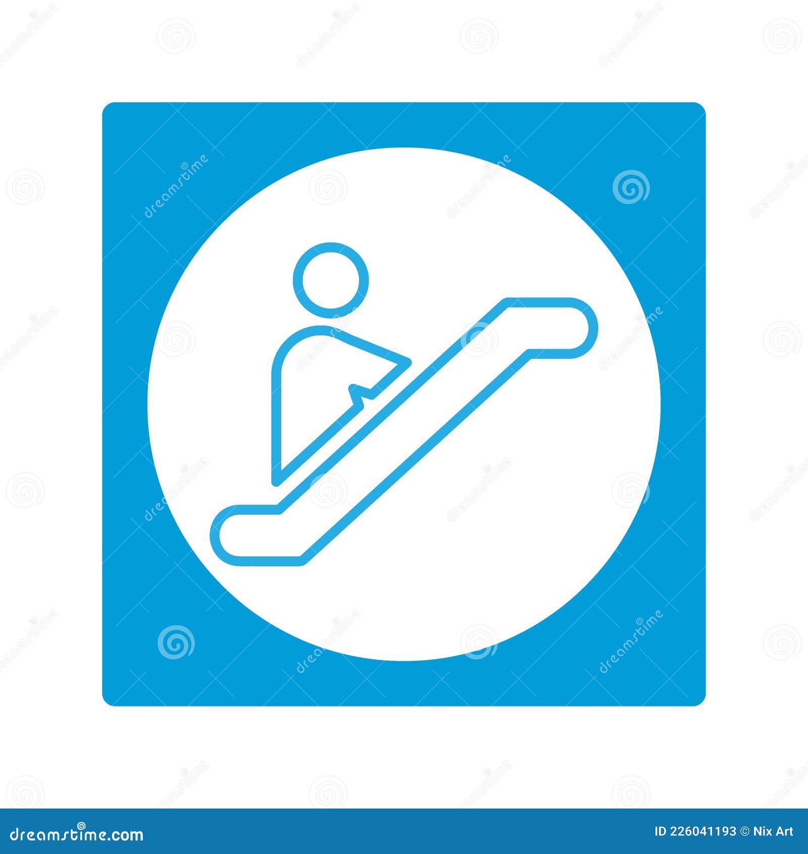 Vector Graphic of Escalator Stock Vector - Illustration of entrance ...