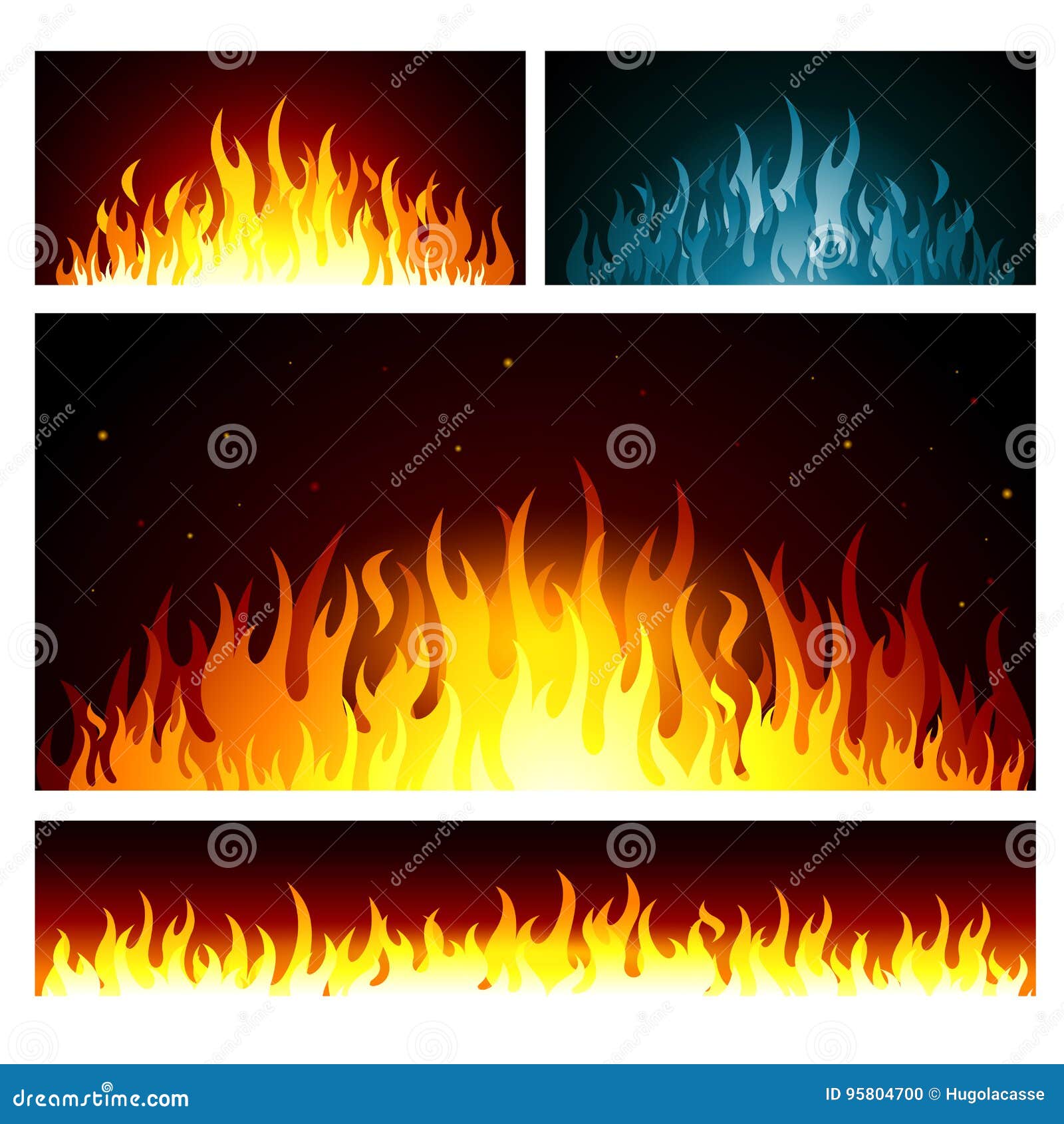 Vector Graphic Fire Flames Background Stock Vector - Illustration of ...