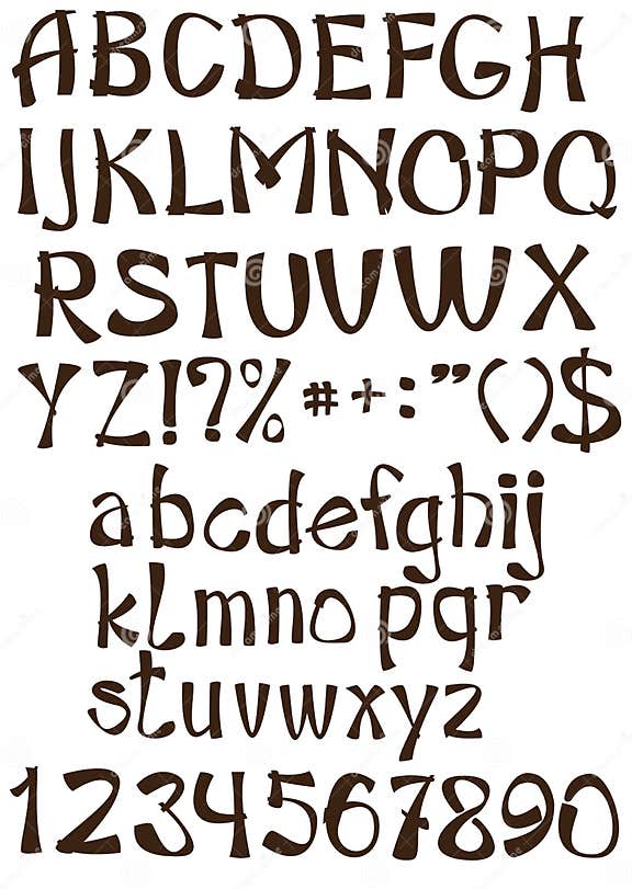 Vector graphic font set stock vector. Illustration of type - 28701016