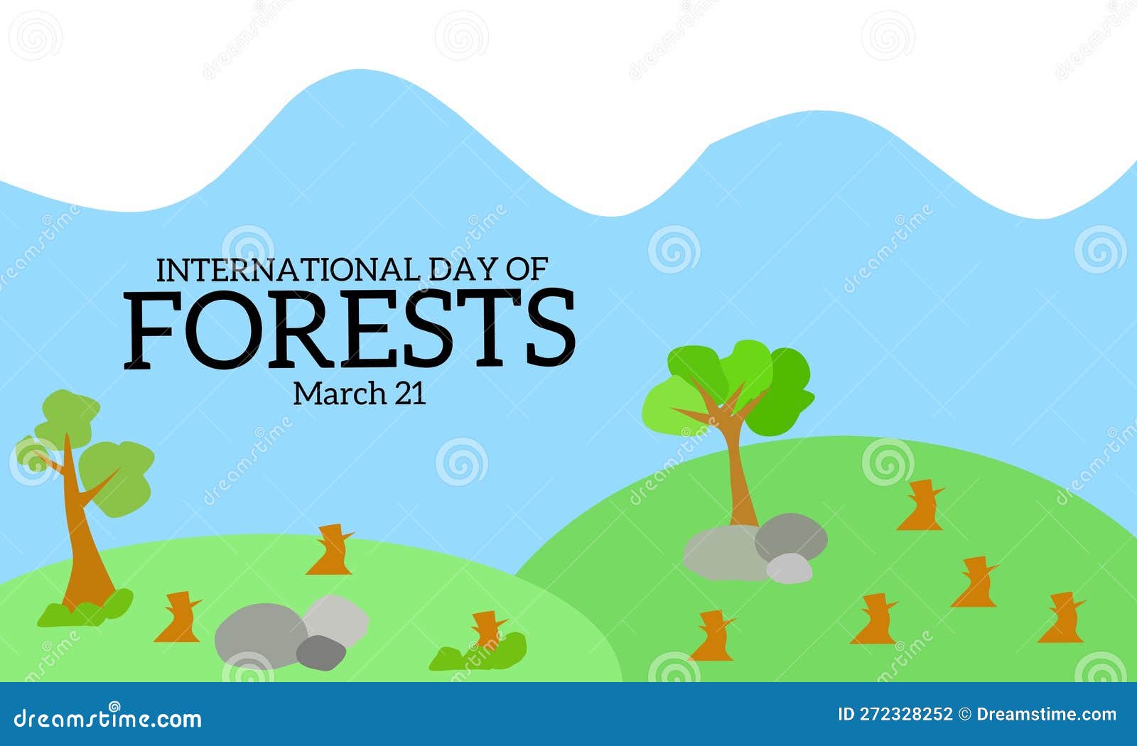 Vector Graphic Forests Day for World International Day of Forests ...