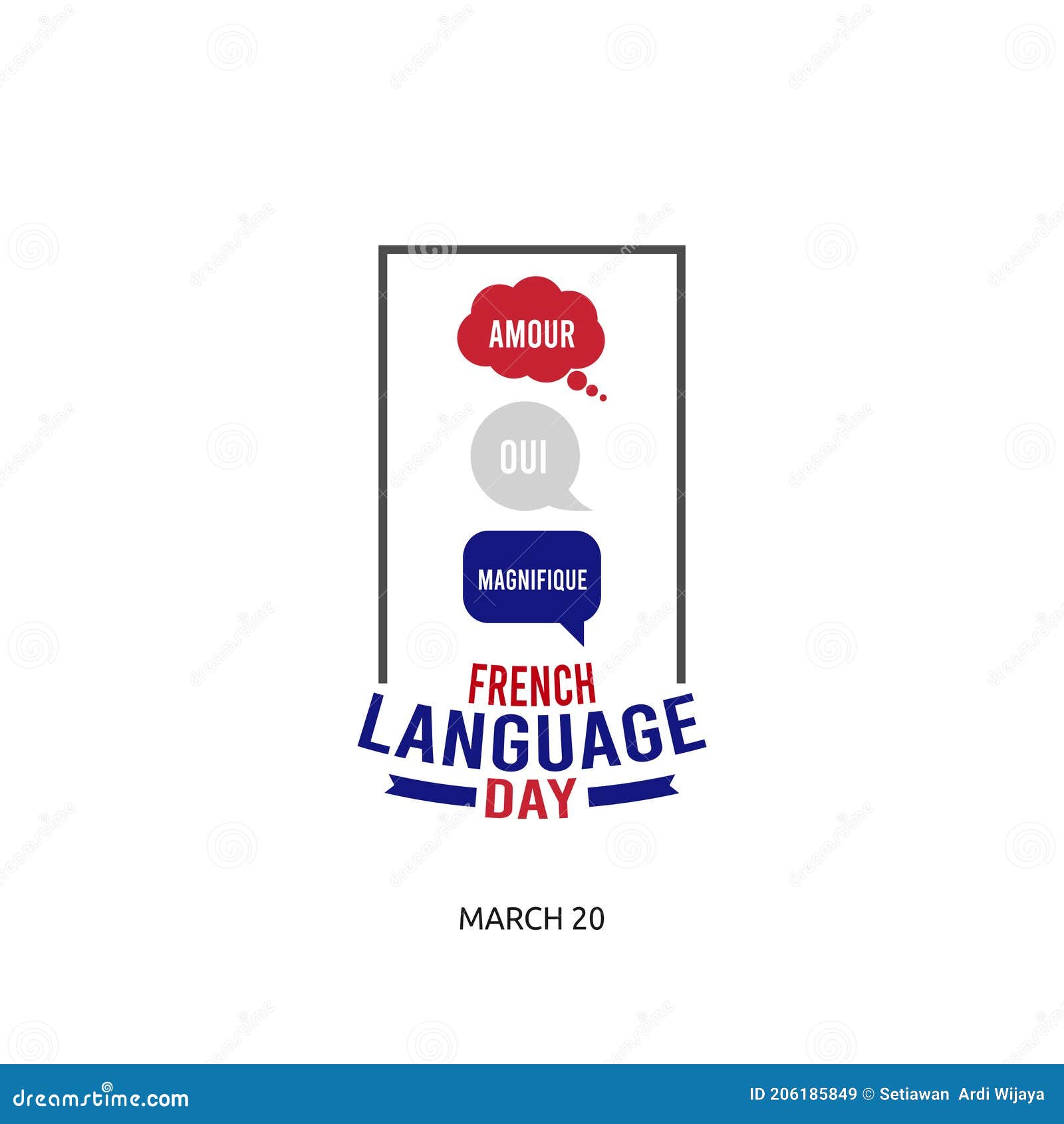 Vector Graphic of French Language Day Good for French Language Day ...