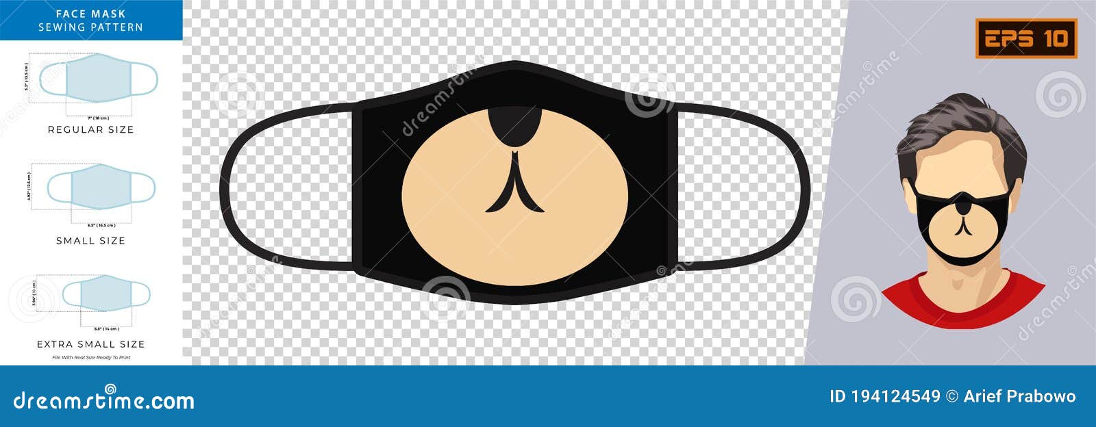 Vector Graphic of Funny Masks in Mask Design. Stock Vector ...