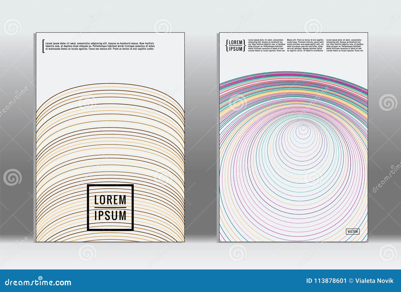 Vector Graphic Geometric Covers. Stock Vector - Illustration of color ...