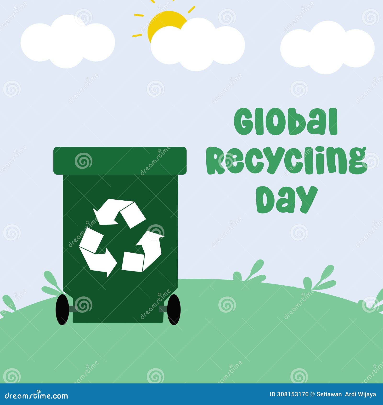 Vector Graphic of Global Recycling Day Ideal for Global Recycling Day ...