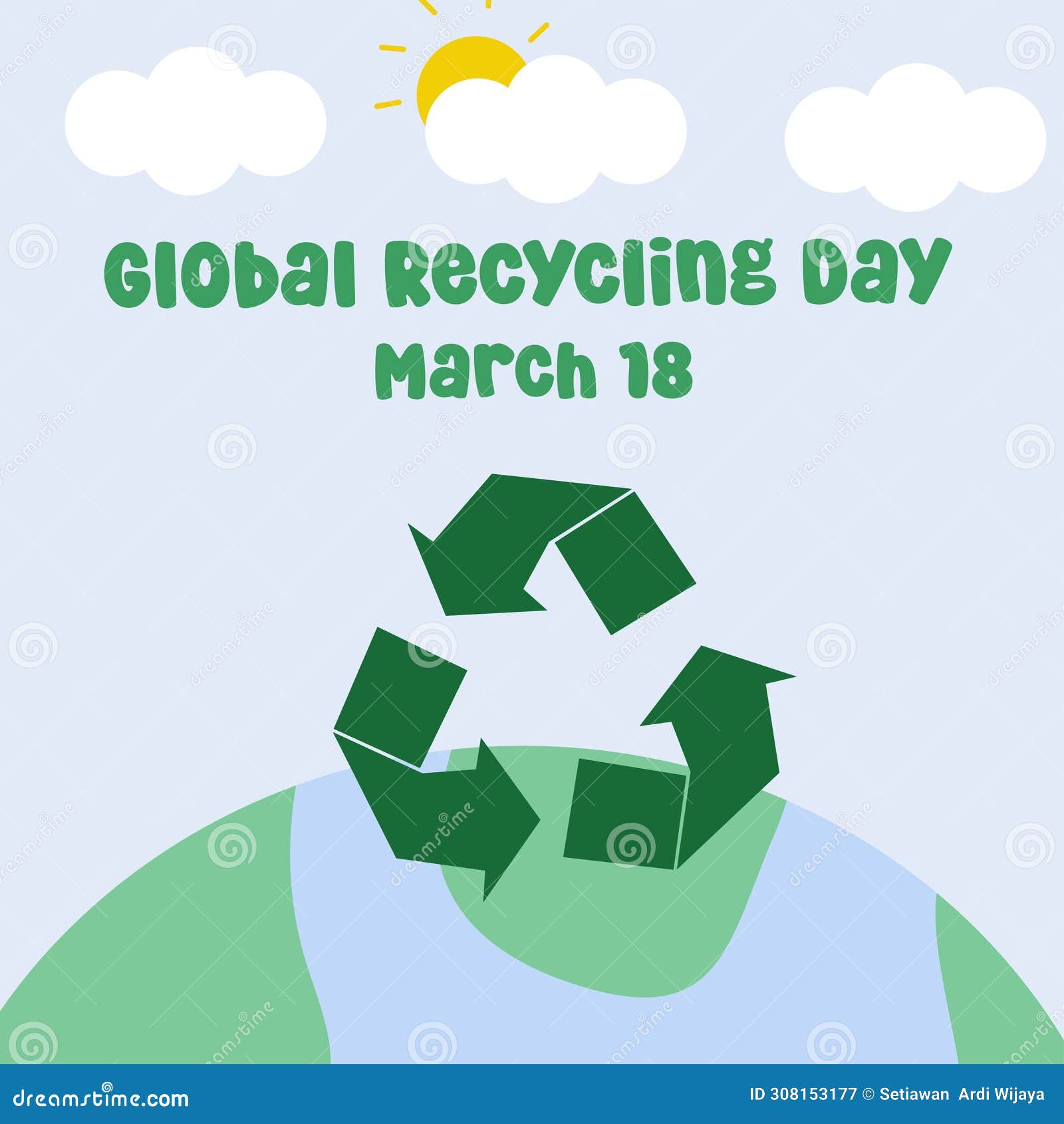 Vector Graphic of Global Recycling Day Ideal for Global Recycling Day ...