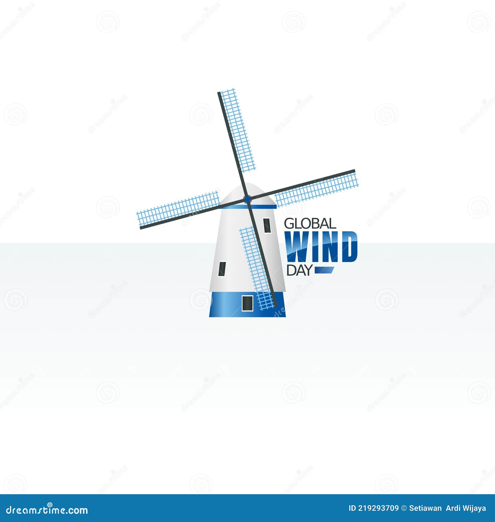 Vector Graphic of Global Wind Day Good for Global Wind Day Celebration ...