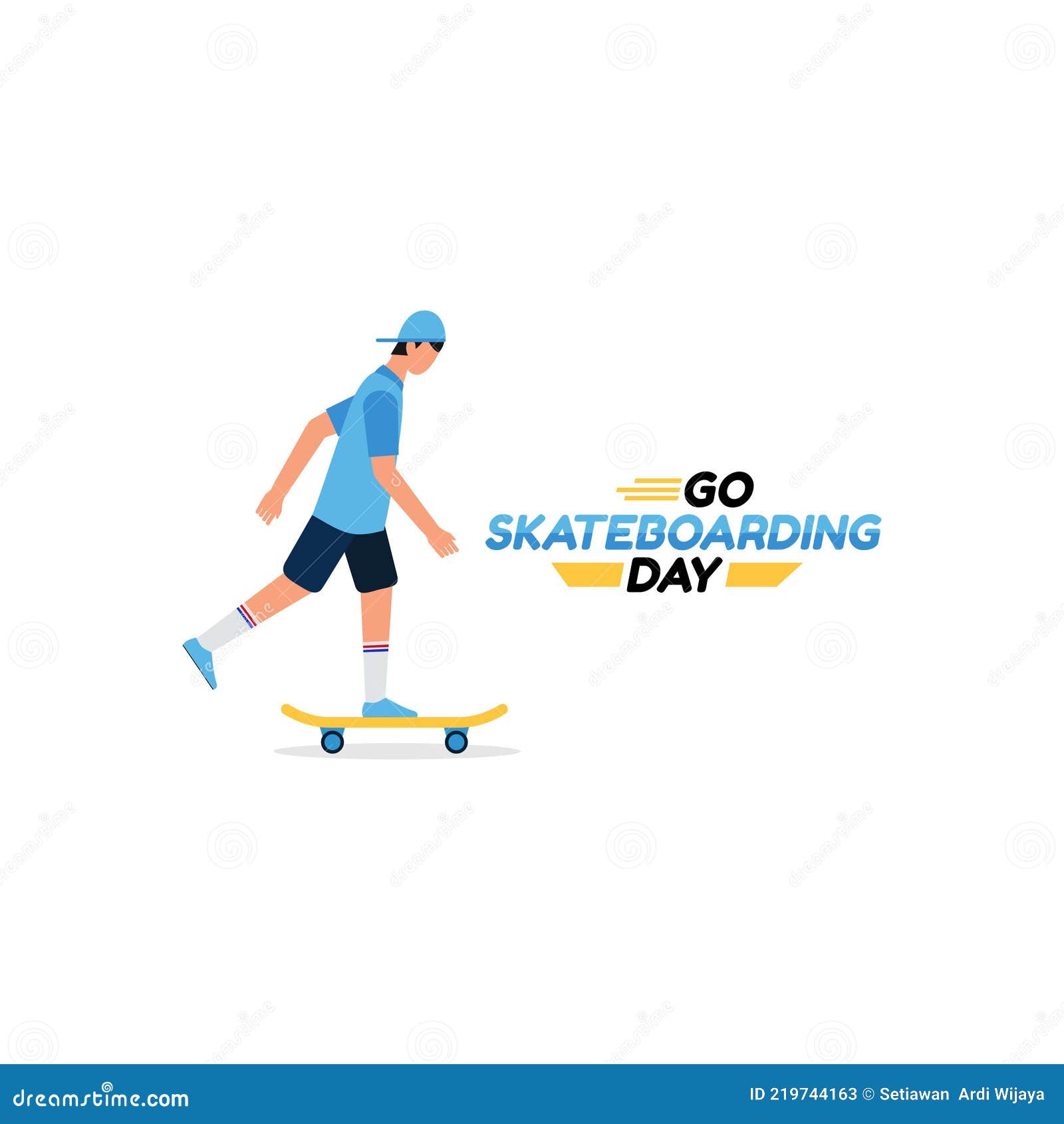 Vector Graphic of Go Skateboarding Day Good for Go Skateboarding Day ...