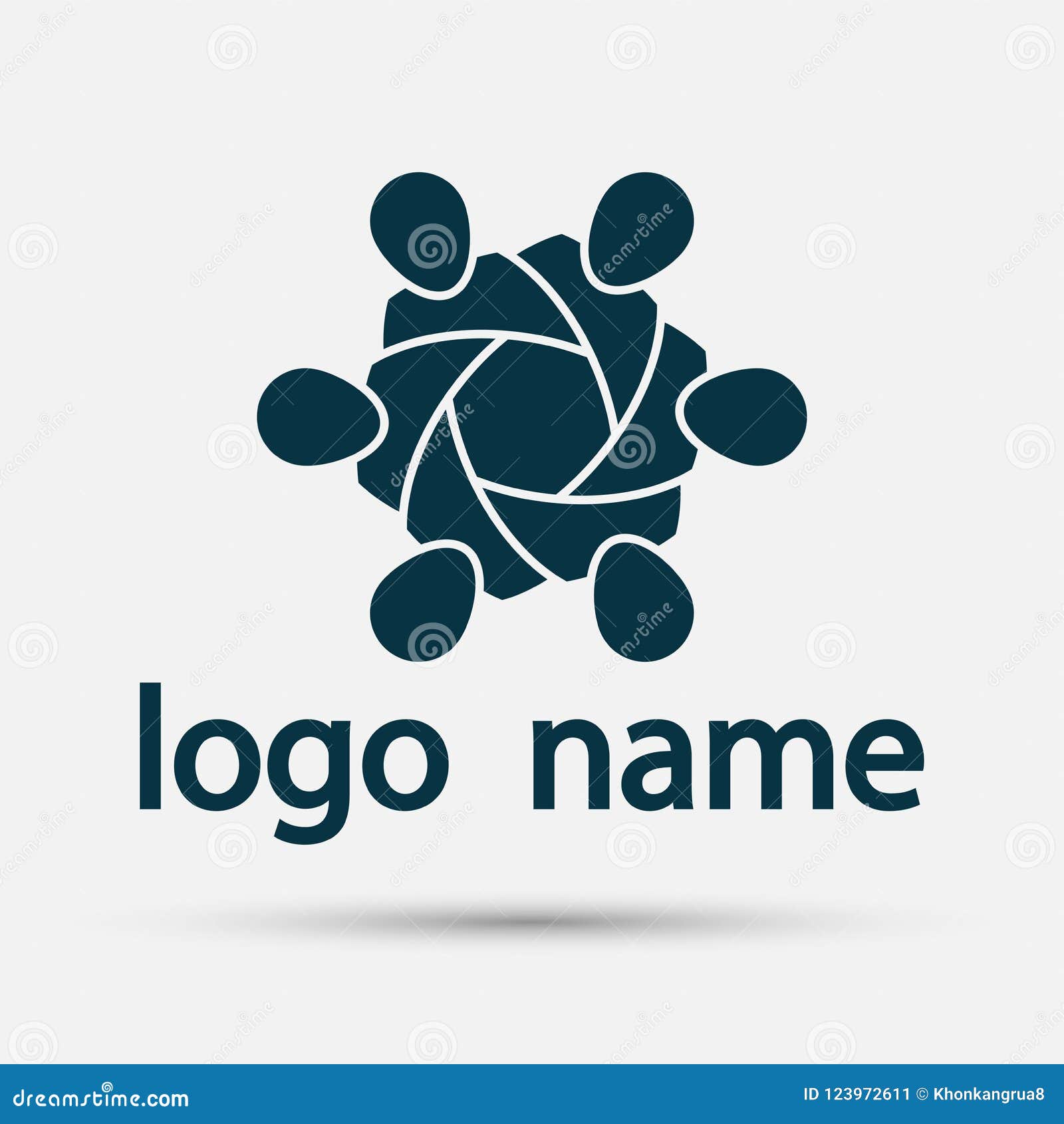 Vector Graphic Group Connection Logo.people in the Circle.logo Team ...