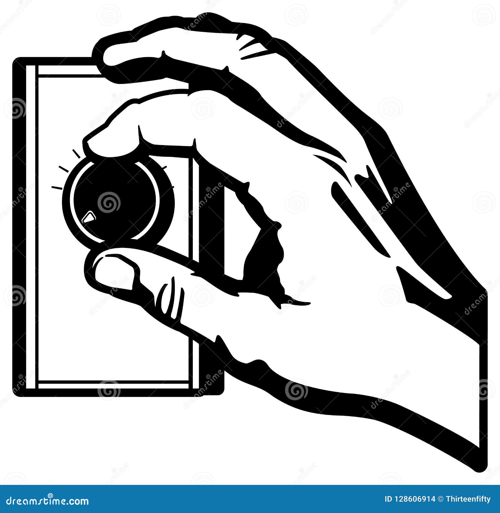 Hand Adjusting Audio Mixer Isolated On Gray Gradeint Background 3d ...