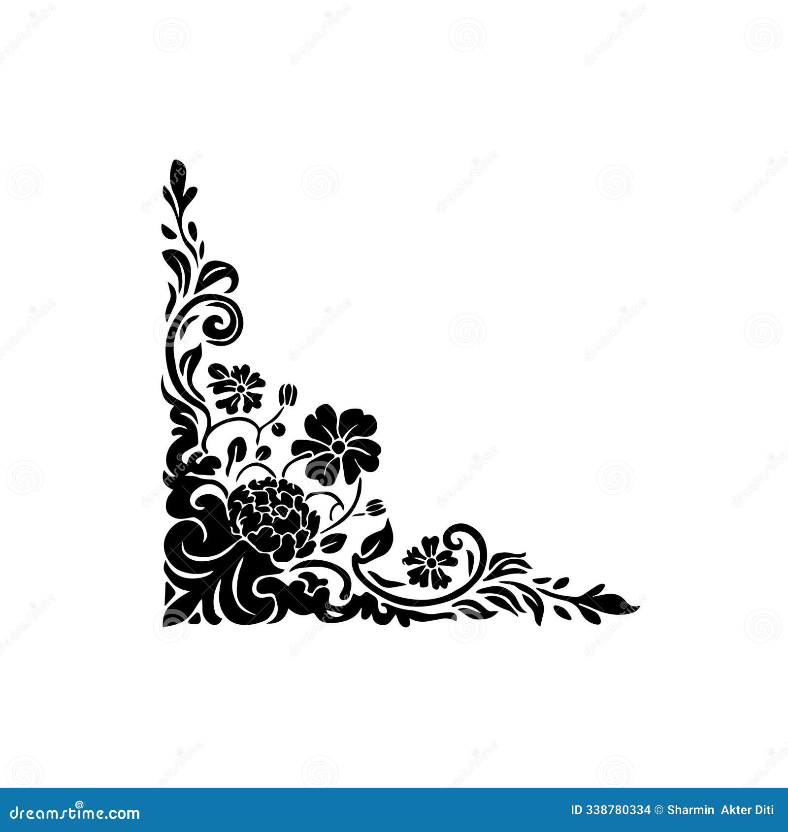 Classical Decorative Framework Stencil Cartoon Vector | CartoonDealer ...