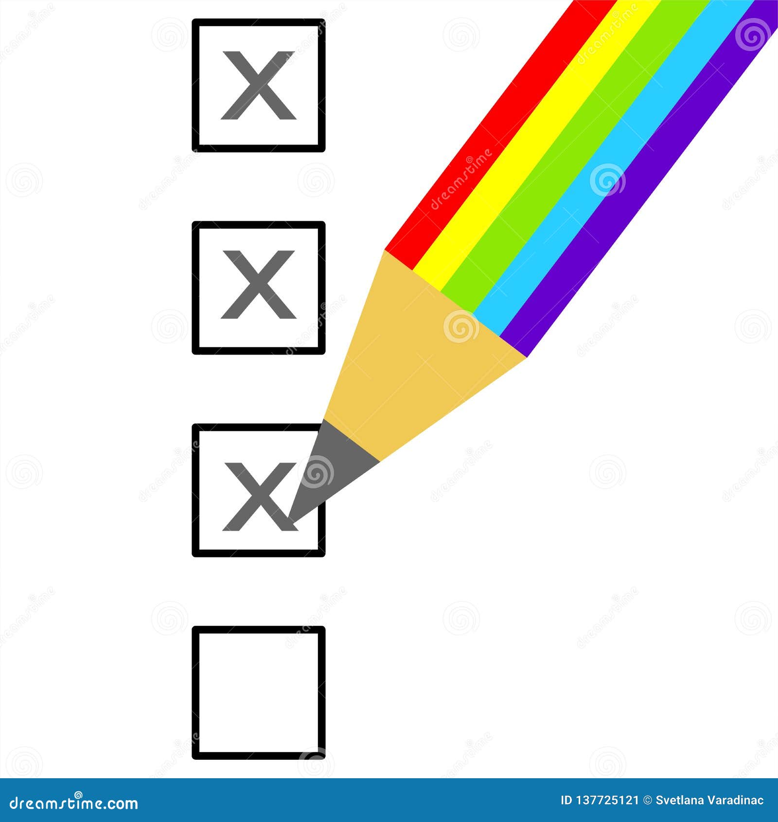 Checklist and Pencil Flat Icon. Stock Vector - Illustration of design ...