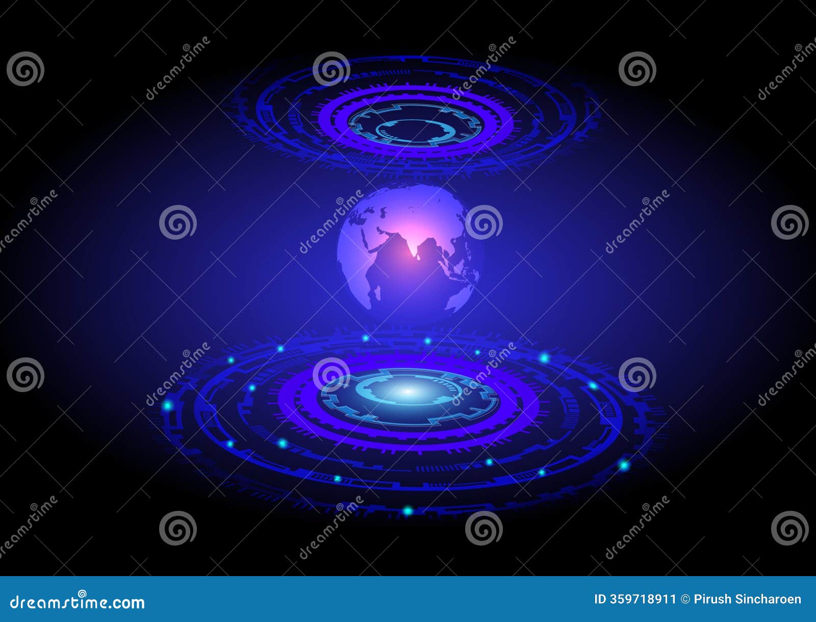 Vector Graphic Illustration, Future Development, for Background Design ...