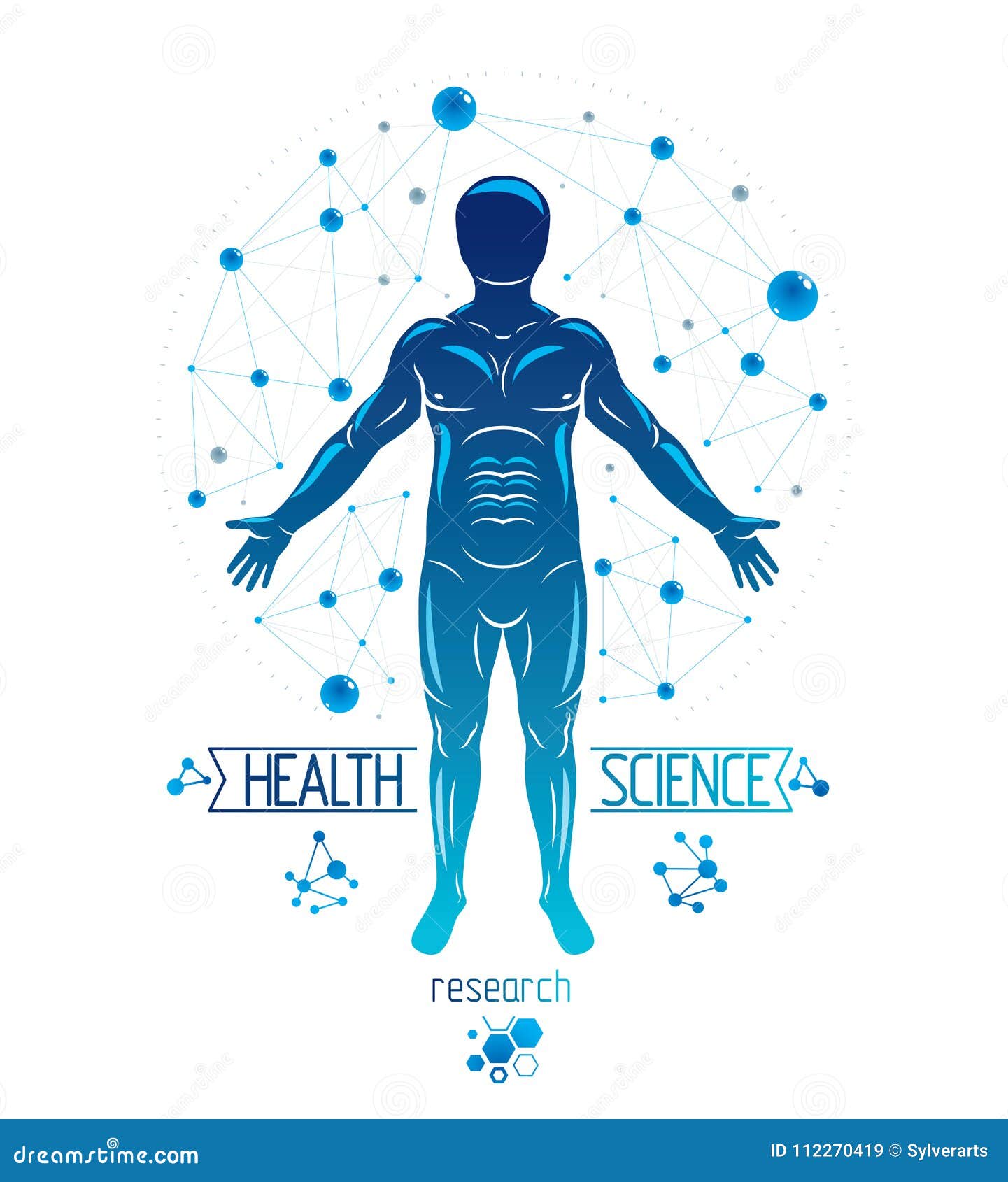 Vector Graphic Illustration of Human, Individuality Created with Stock ...
