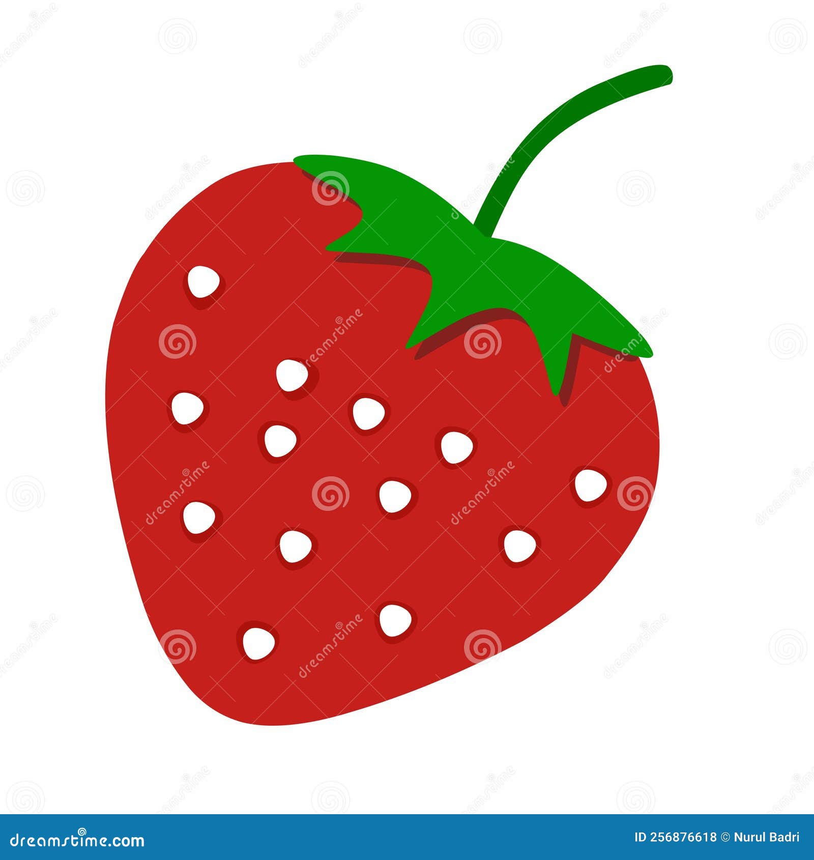 Vector Graphic Illustration of a Pattern, the Shape of a Strawberry ...