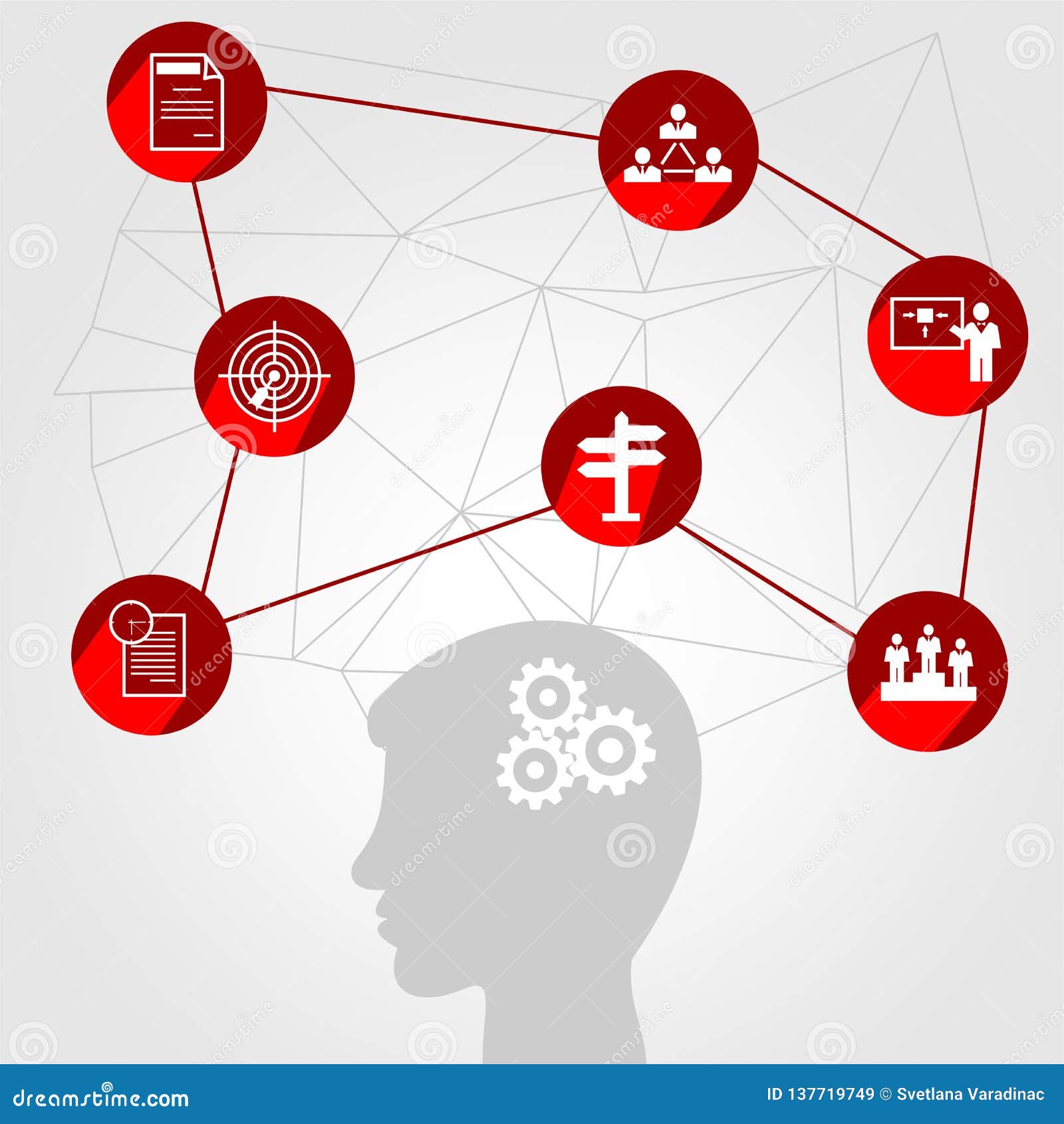 Network Communication in the Global Network. Connection People ...