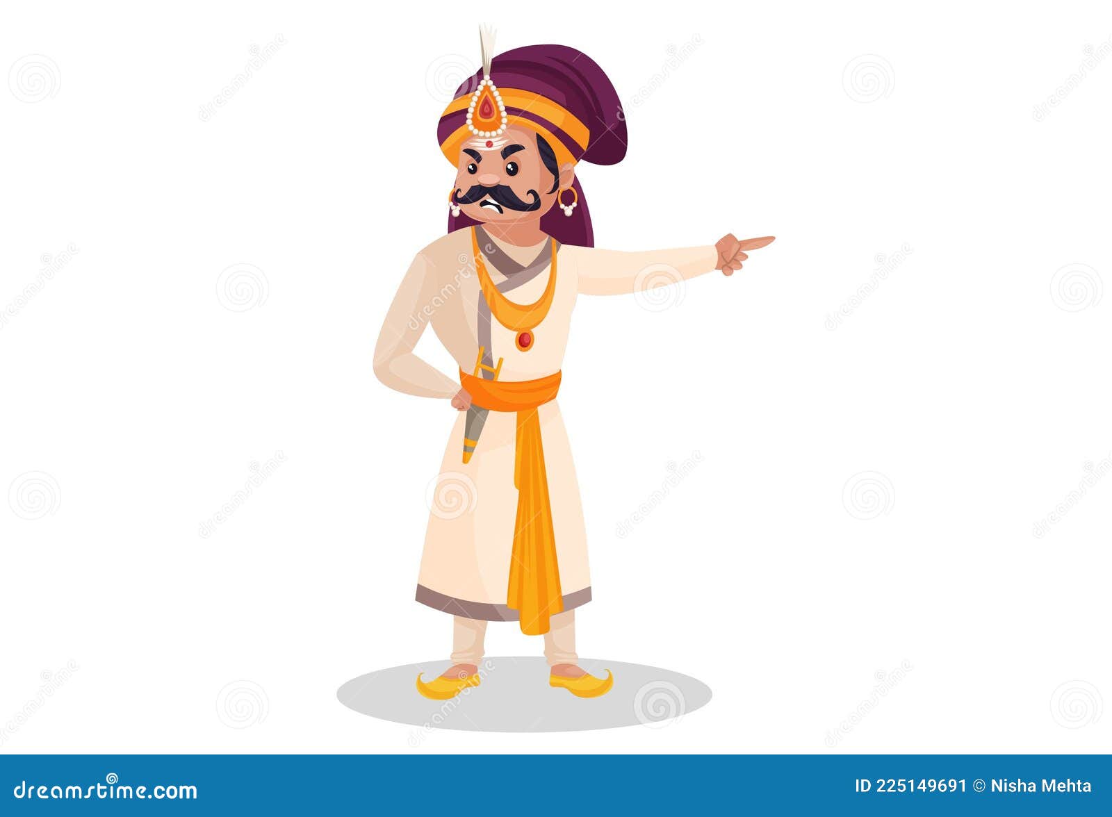 Vector Graphic Illustration of Prithviraj Chauhan Stock Vector ...