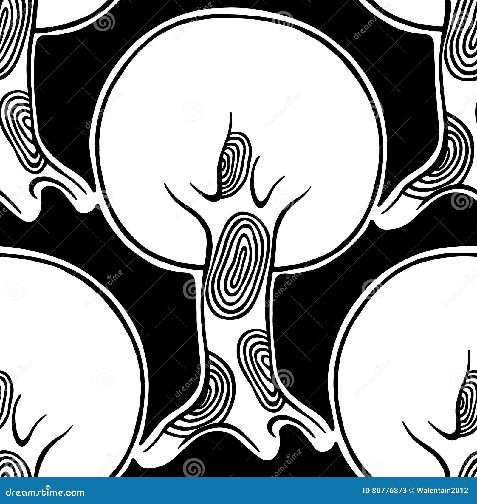 Vector Graphic Illustration, Seamless Pattern Stock Vector ...