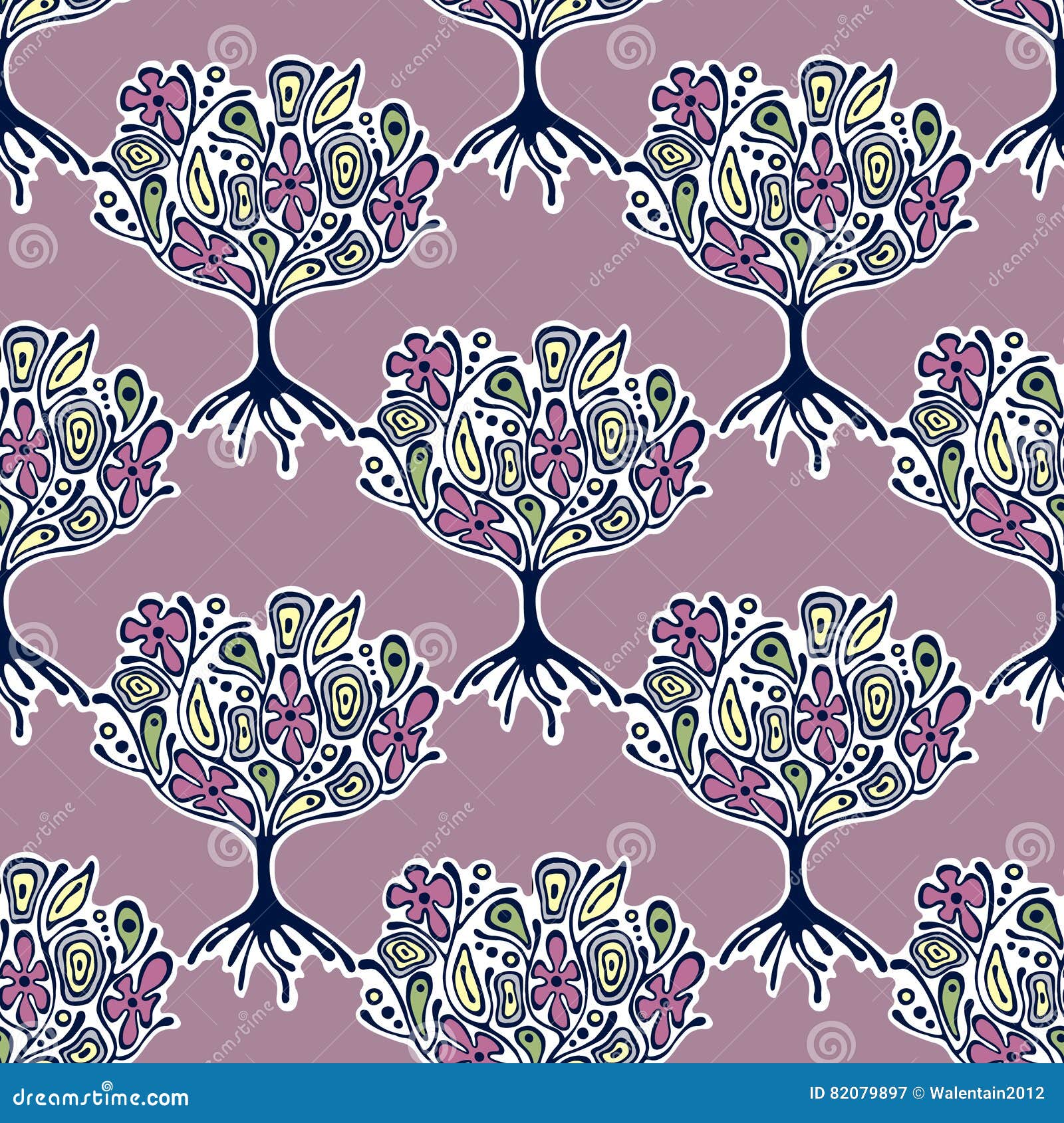 Vector Graphic Illustration, Seamlesss Pattern Stock Vector ...